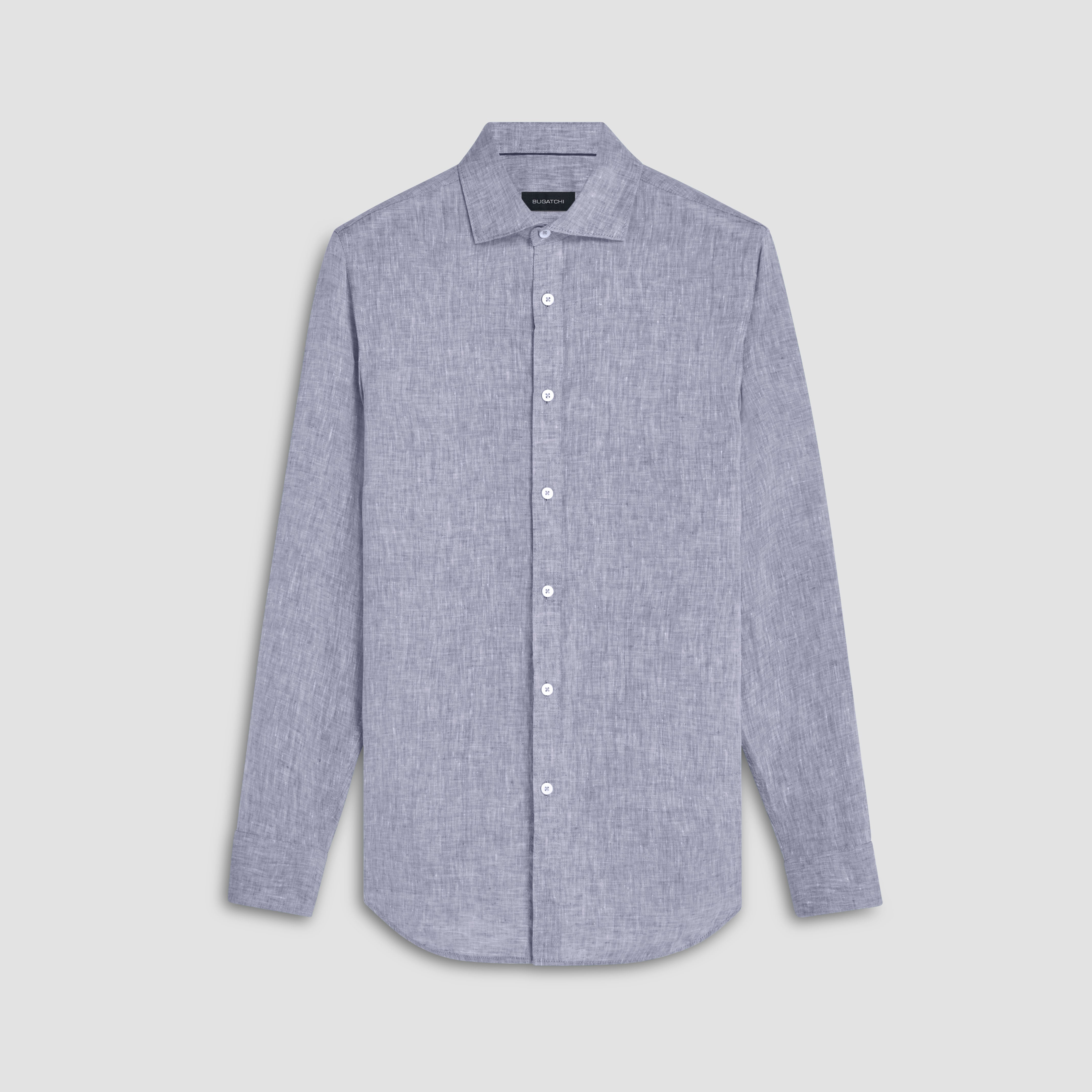 Axel Solid Linen Shirt – BUGATCHI