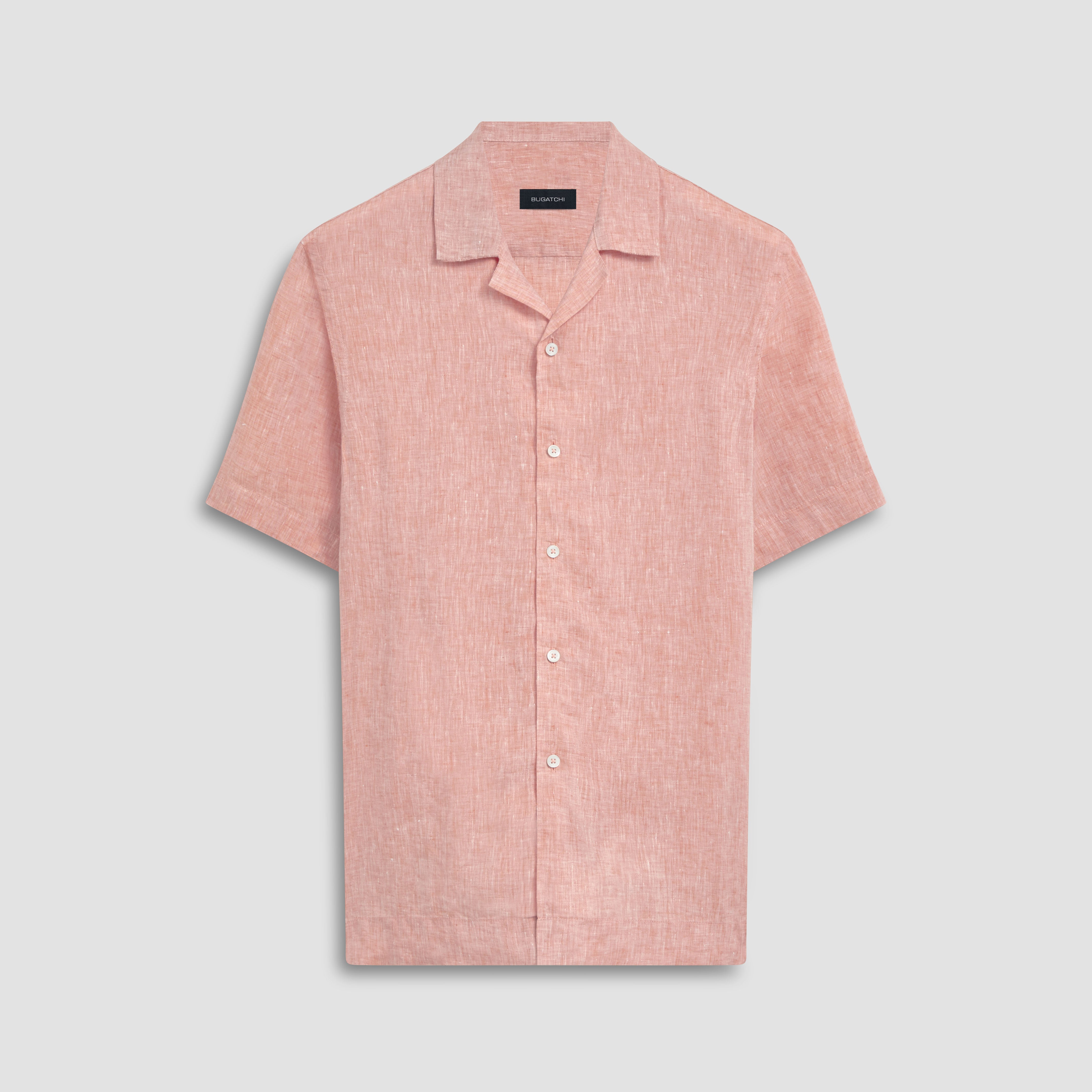 Jackson Solid Short Sleeve Linen Shirt – BUGATCHI