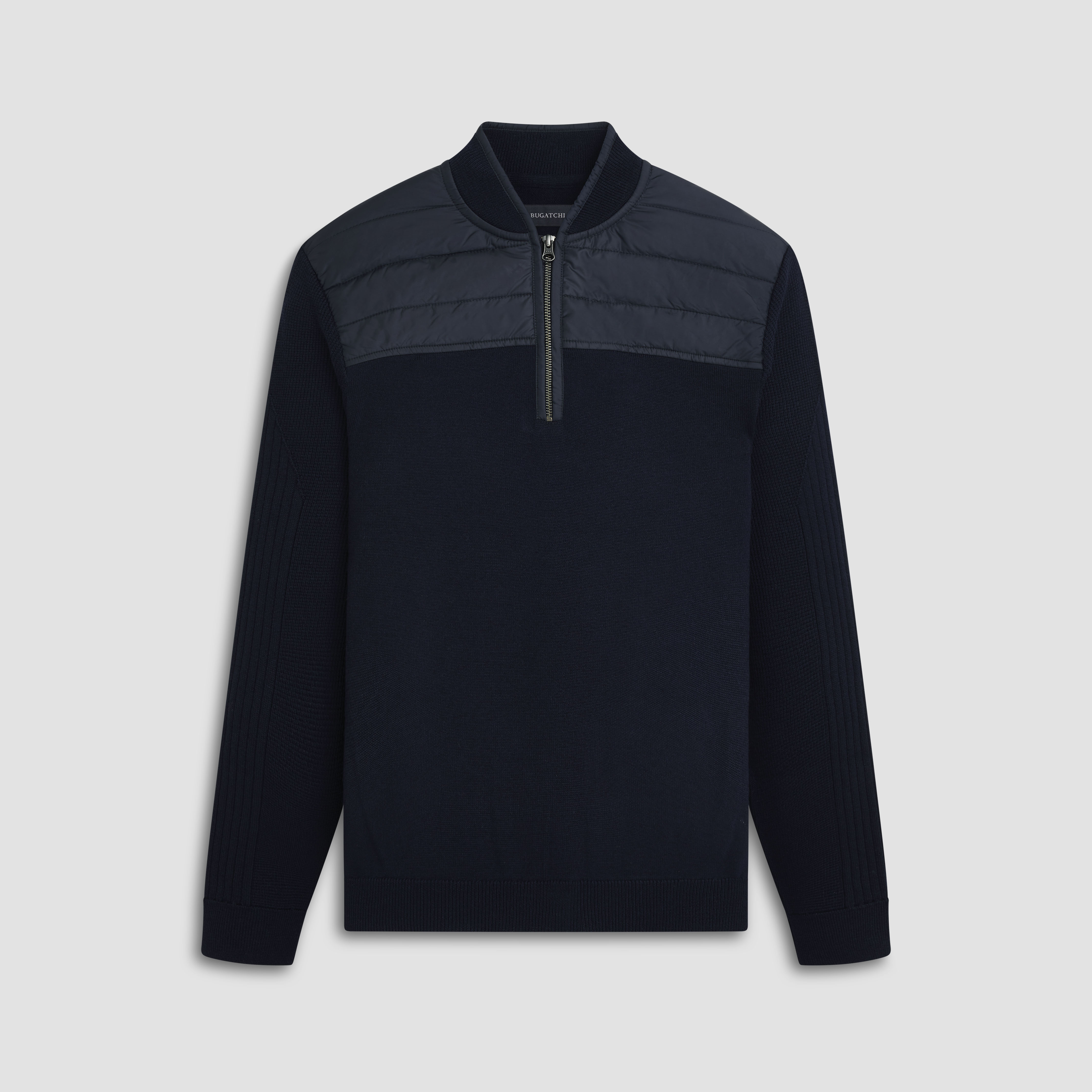 Solid Quarter Zip Sweater – BUGATCHI