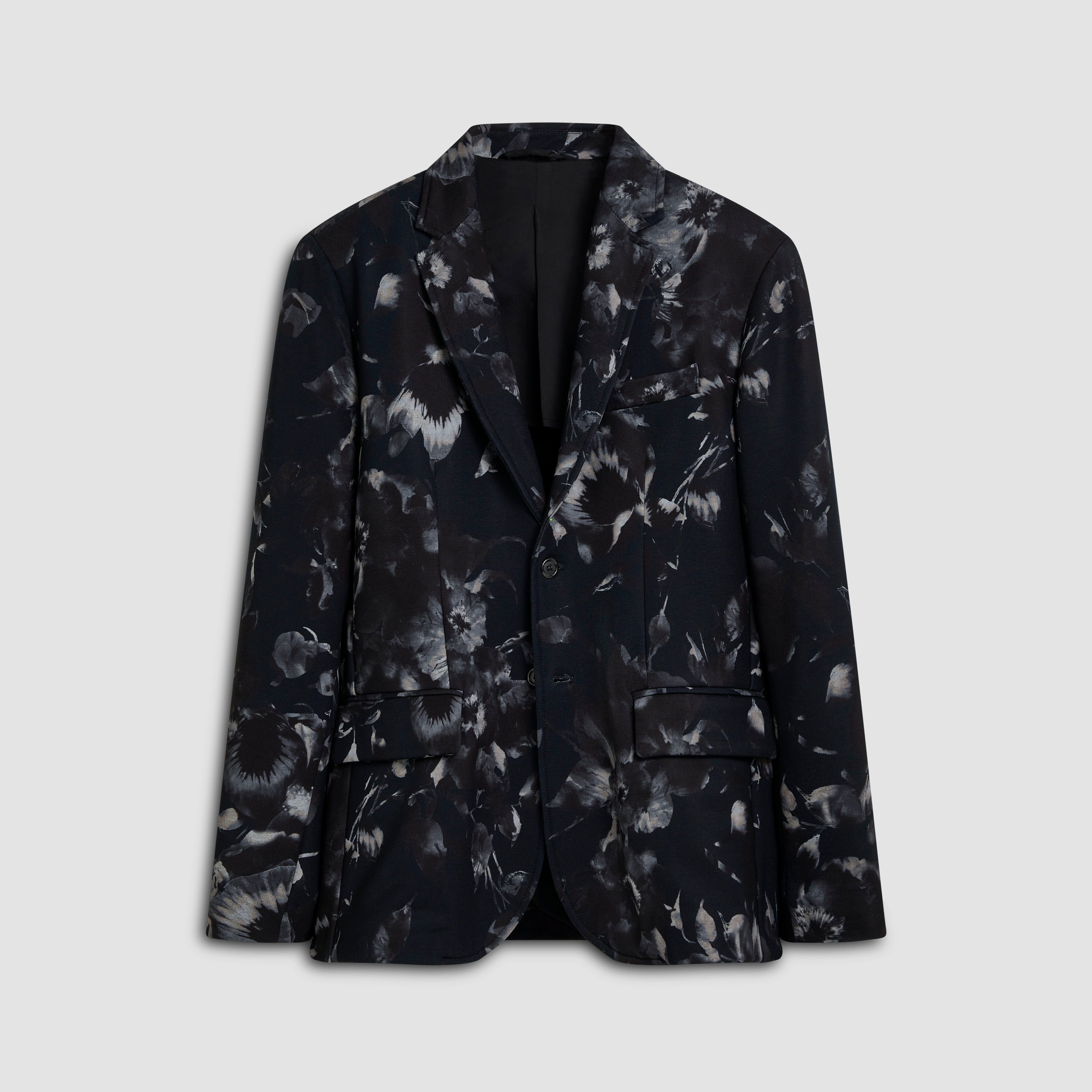 Floral Printed Two Button Blazer – BUGATCHI