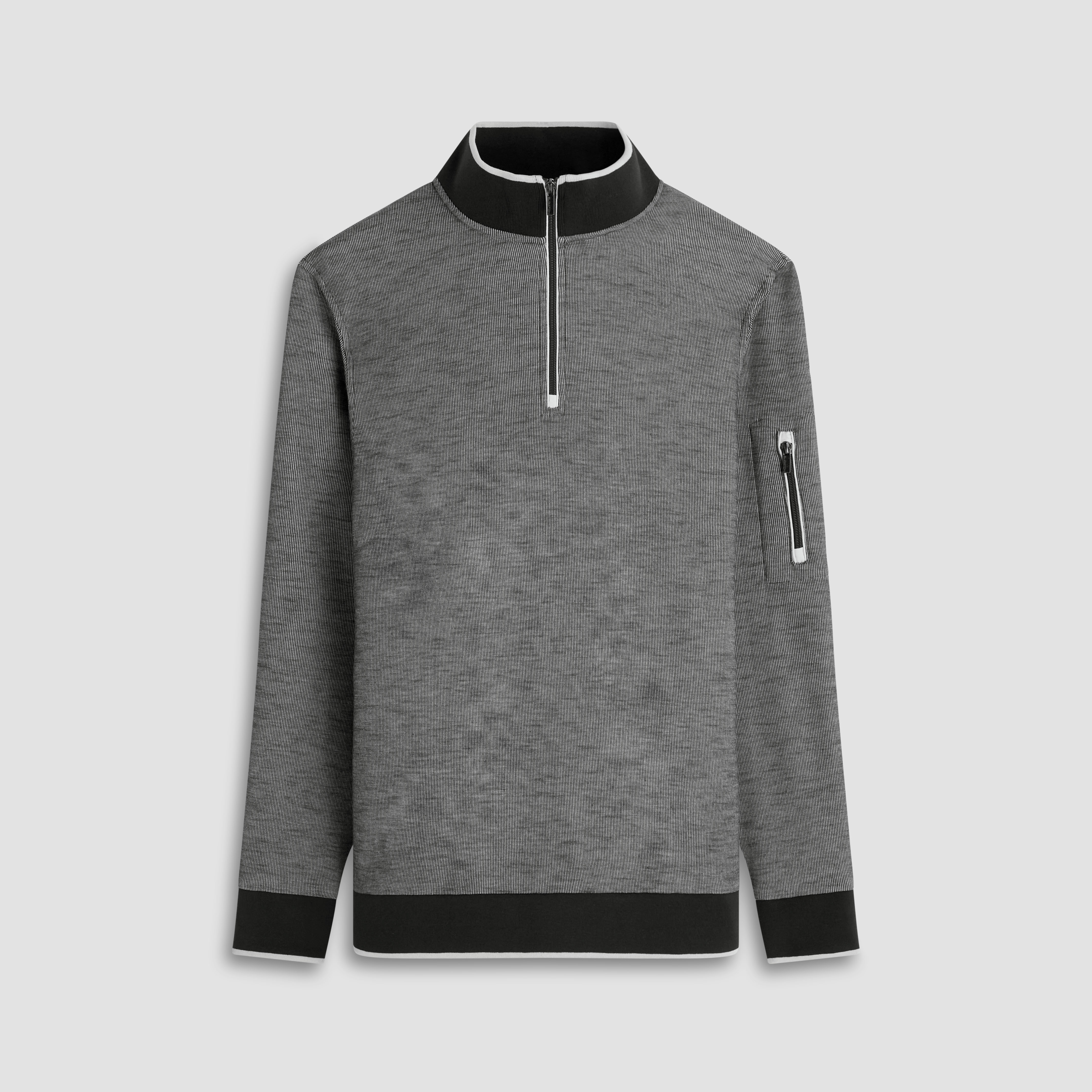 Mini Cable Quarter Zip Pullover – BUGATCHI