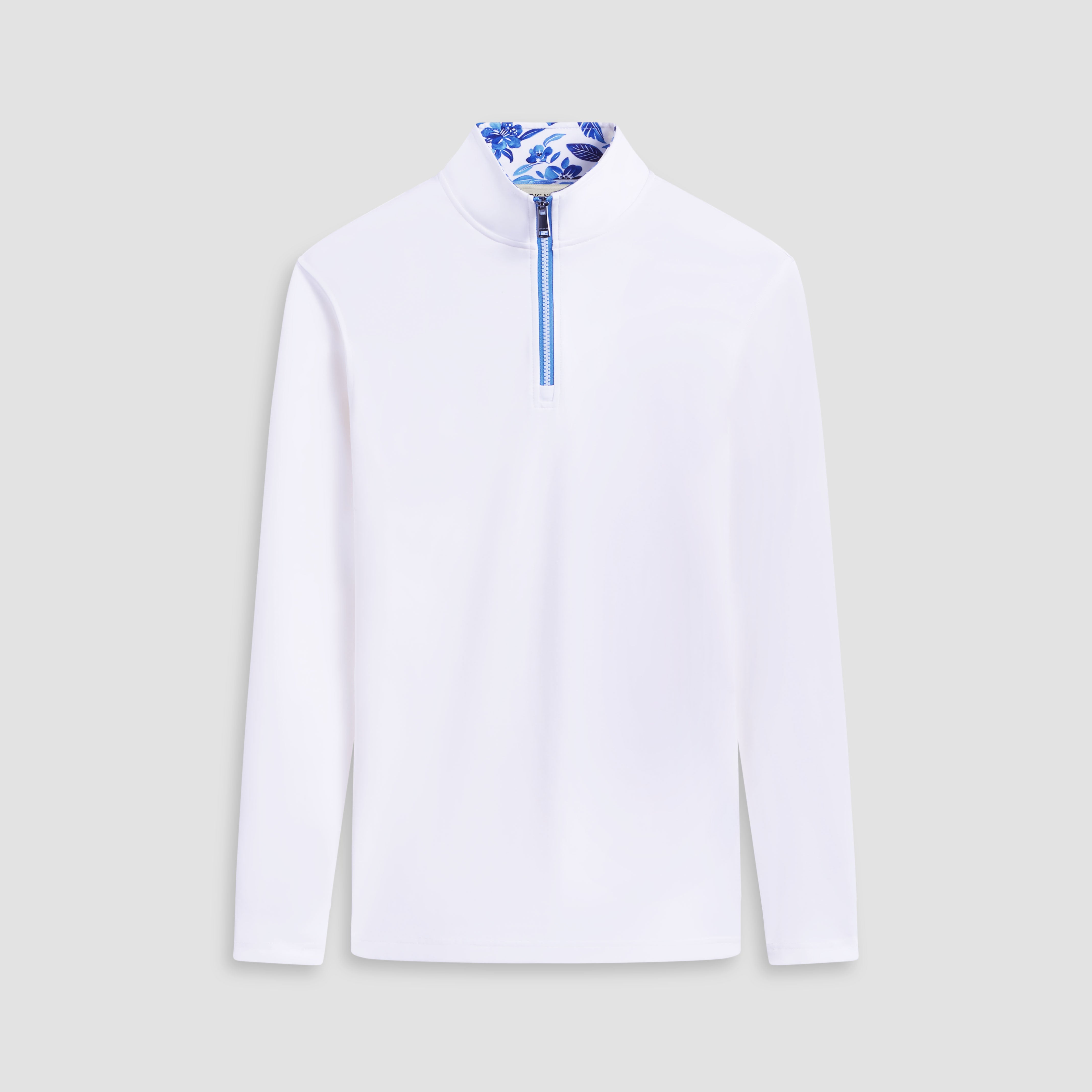 Contrast Performance Quarter-Zip Pullover – BUGATCHI