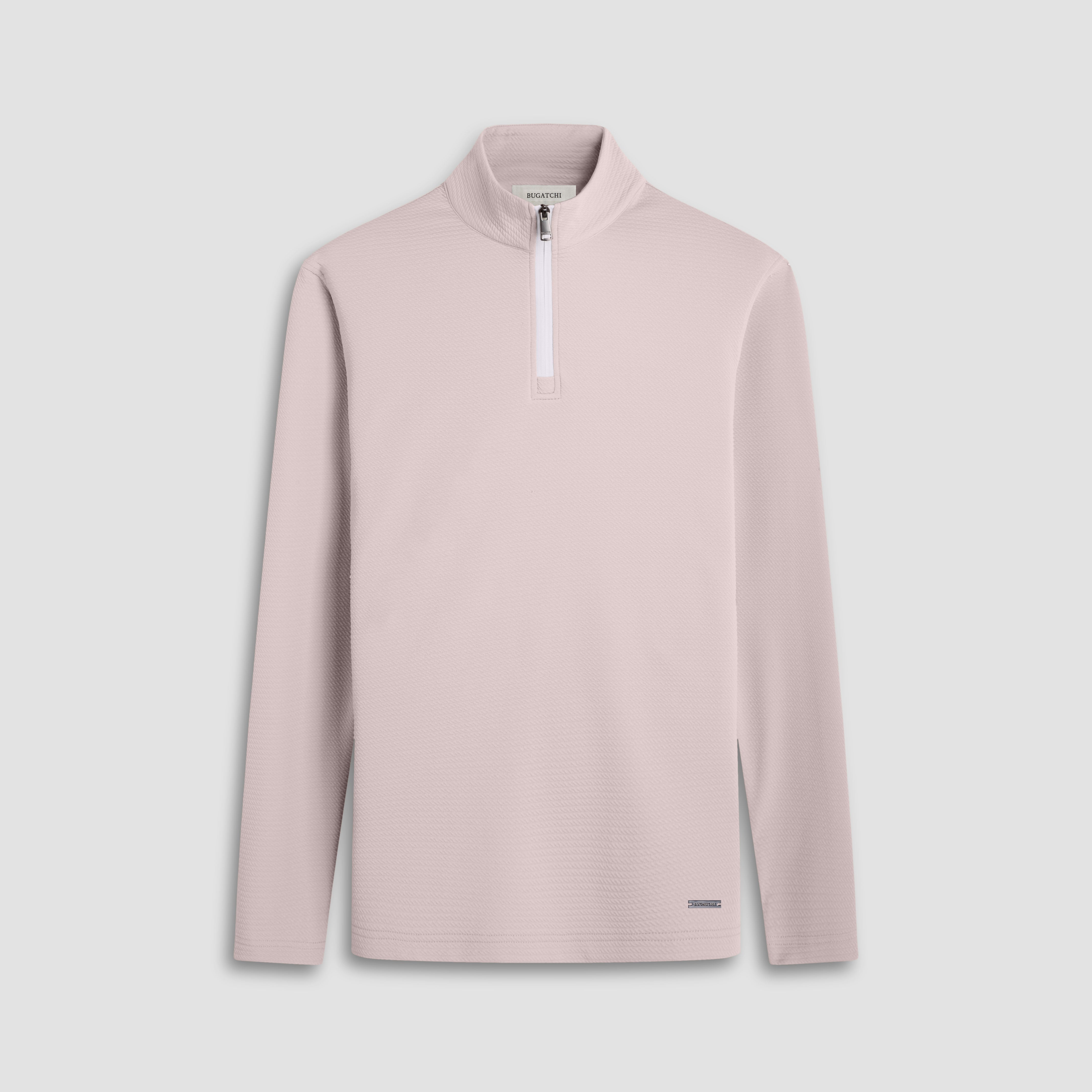 Textured Performance Quarter-Zip Pullover – BUGATCHI