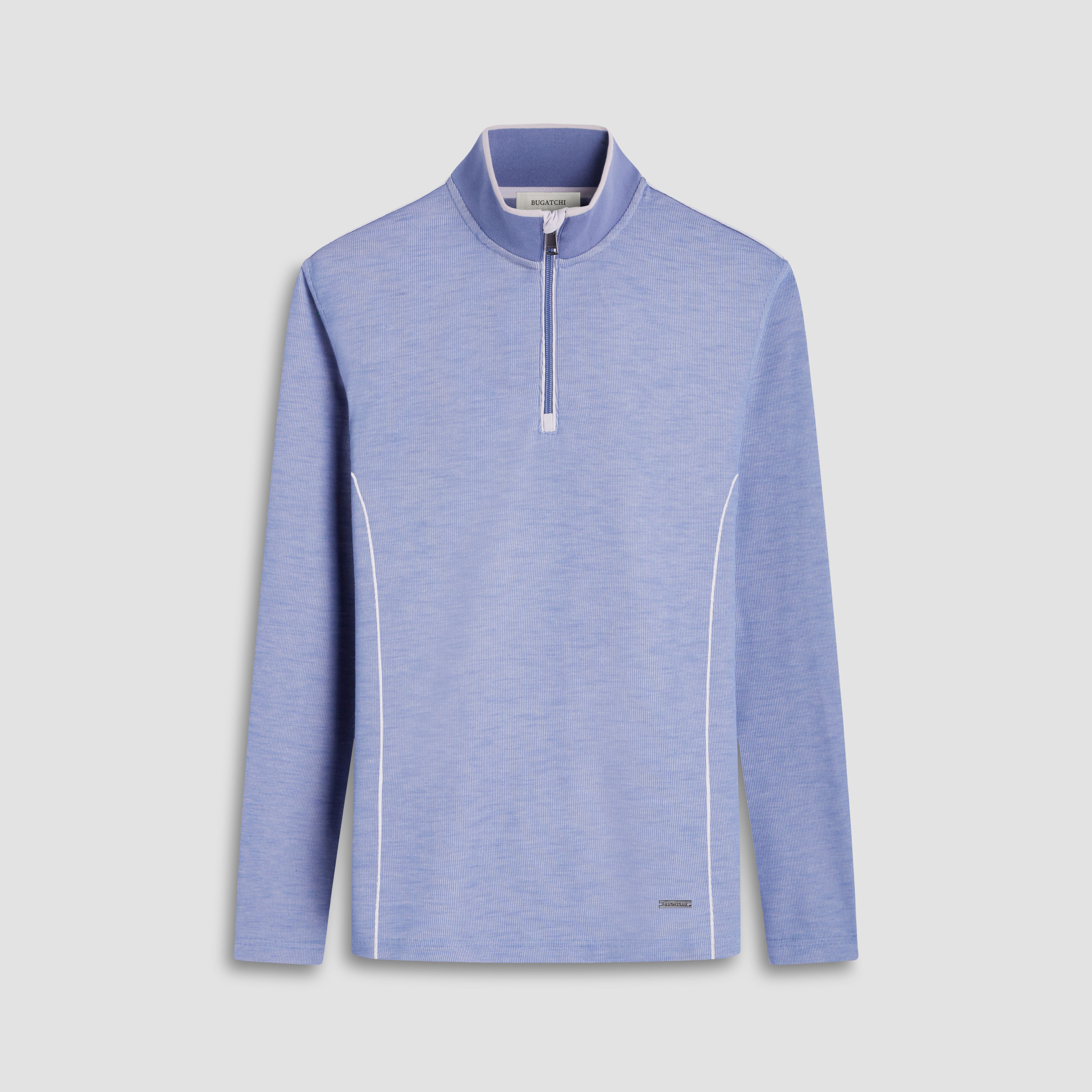 Jacquard Performance Quarter-Zip Pullover – BUGATCHI