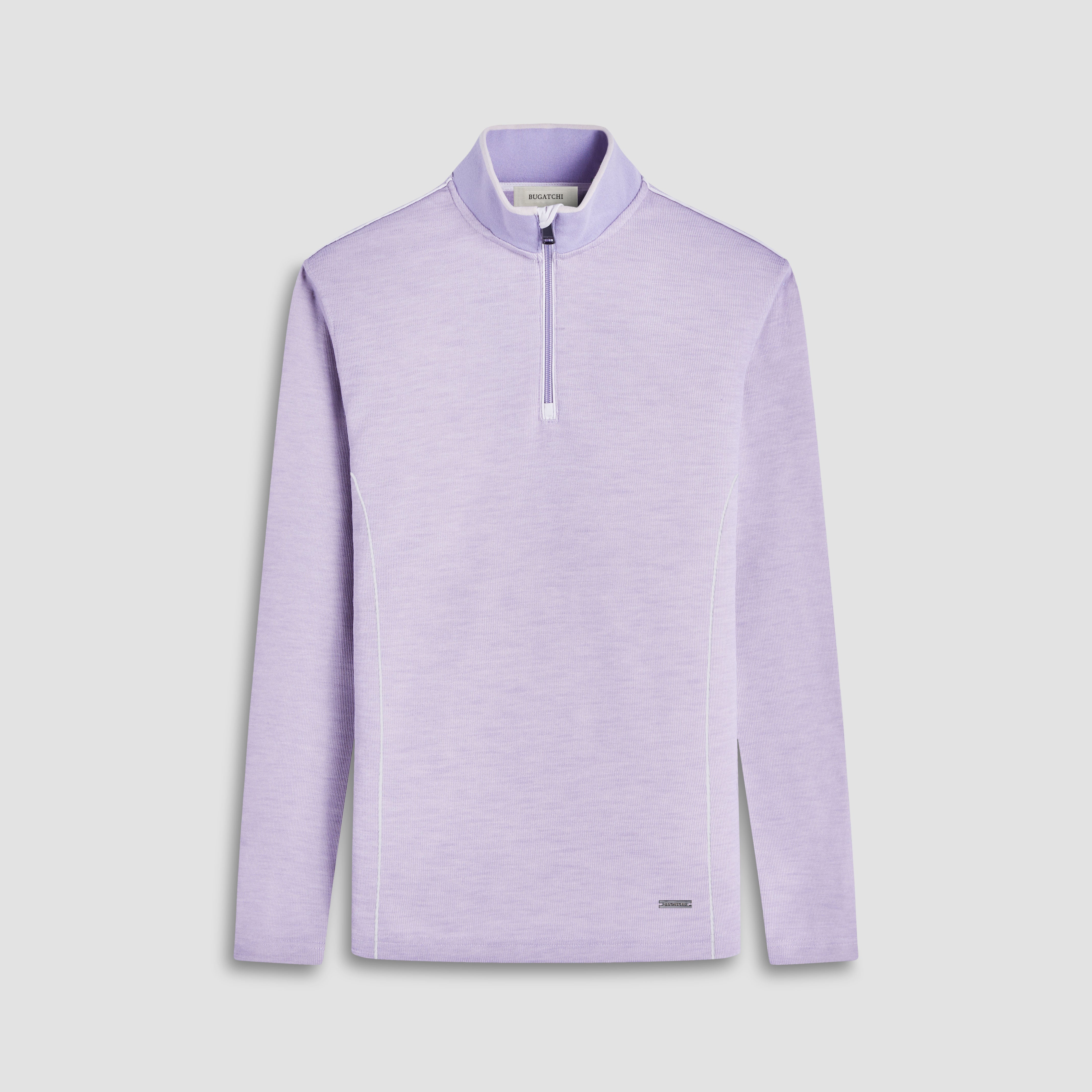 Jacquard Performance Quarter-Zip Pullover – BUGATCHI