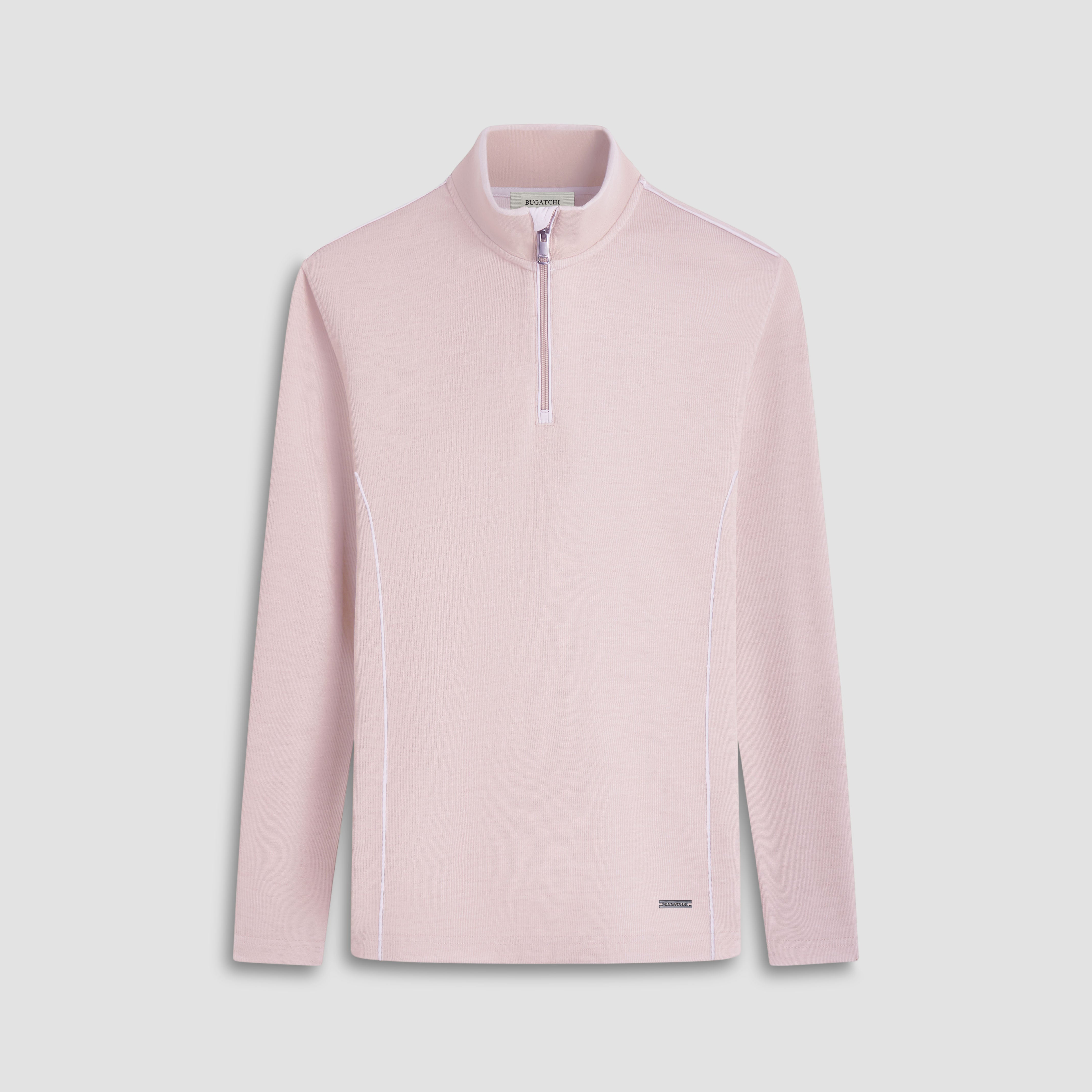 Jacquard Performance Quarter-Zip Pullover – BUGATCHI