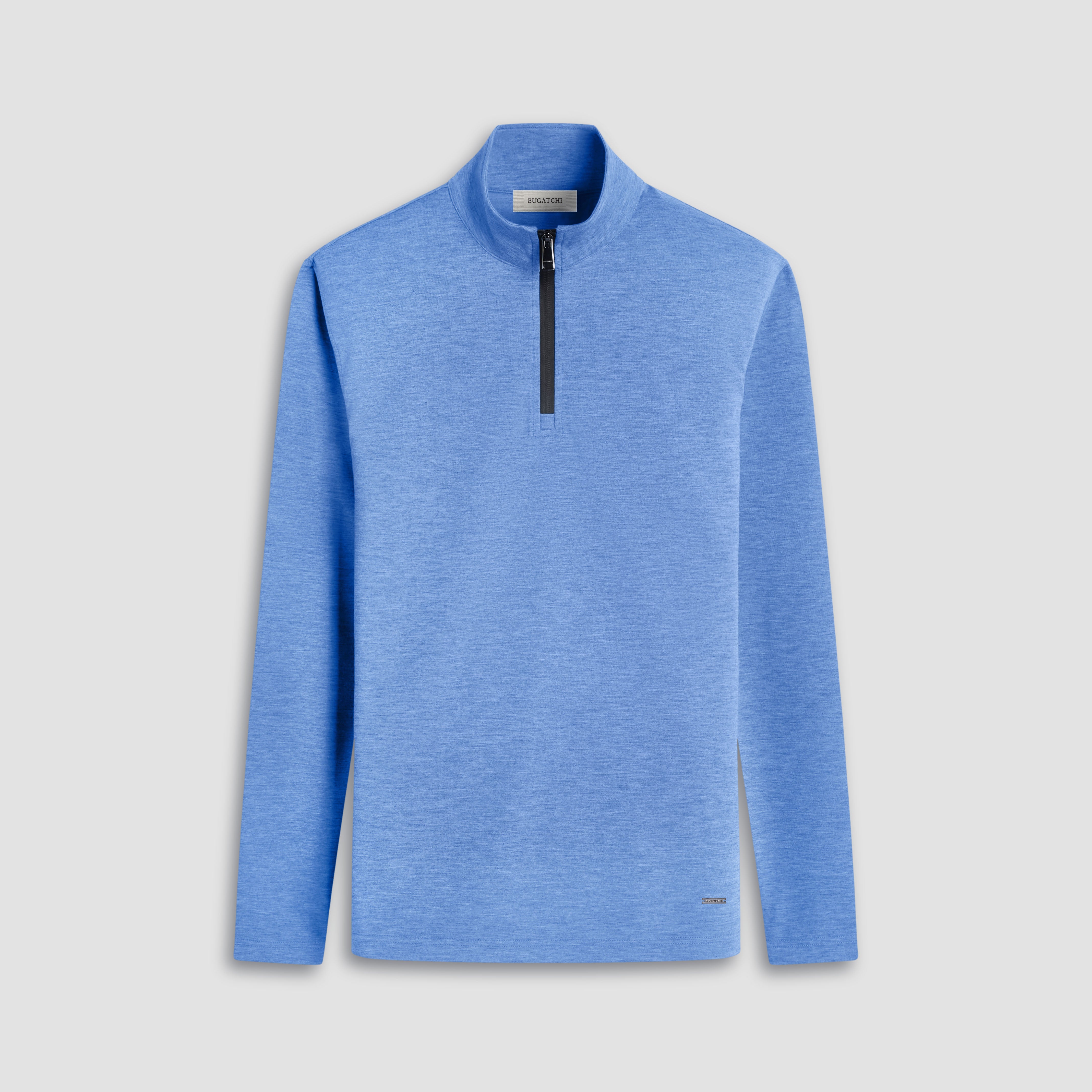 Soft Touch Heather Quarter-Zip Pullover – BUGATCHI
