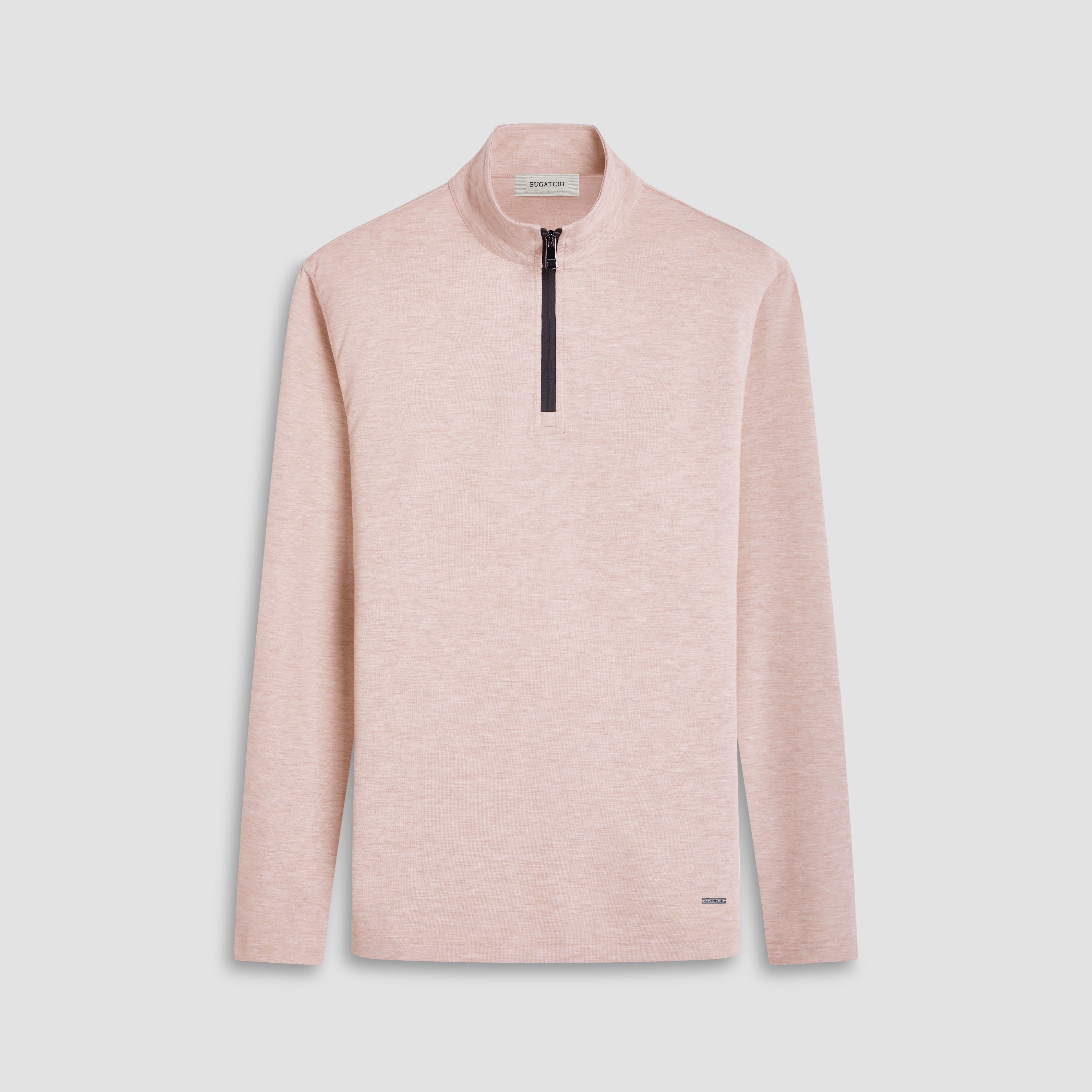 Soft Touch Heather Quarter-Zip Pullover – BUGATCHI