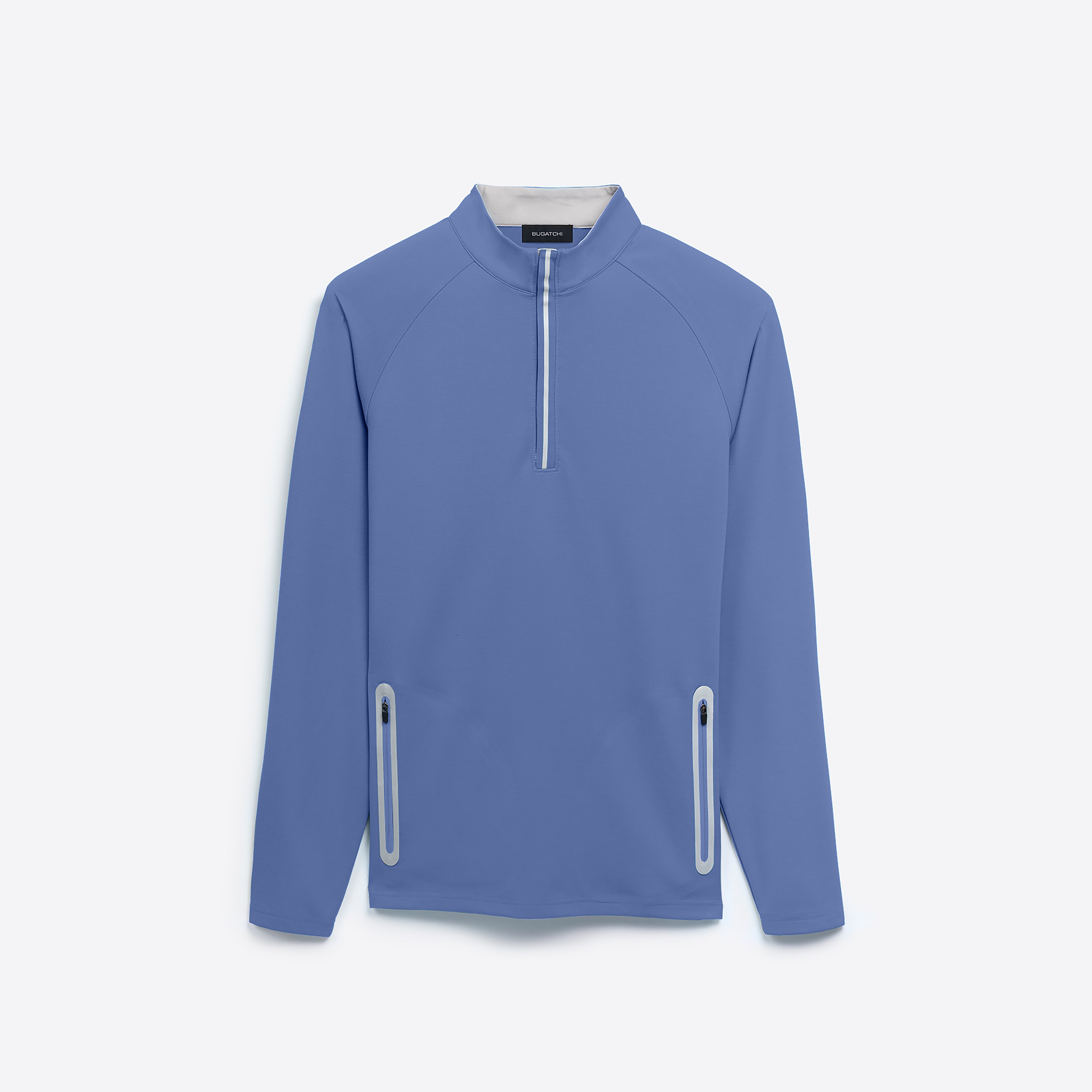Solid Quarter Zip Mock Neck Pullover – BUGATCHI