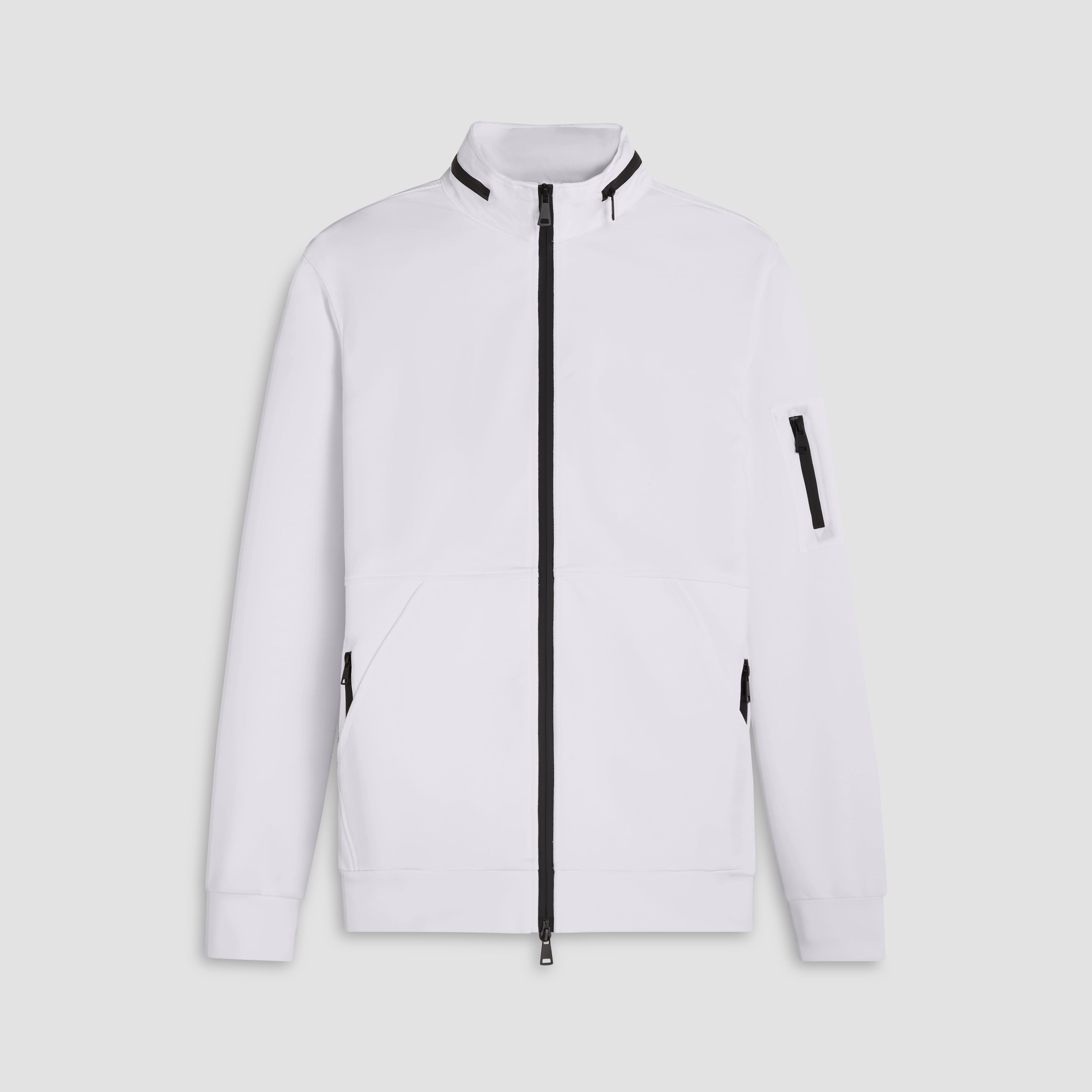 Mock Neck Jacket With Stow-Away Hood – BUGATCHI