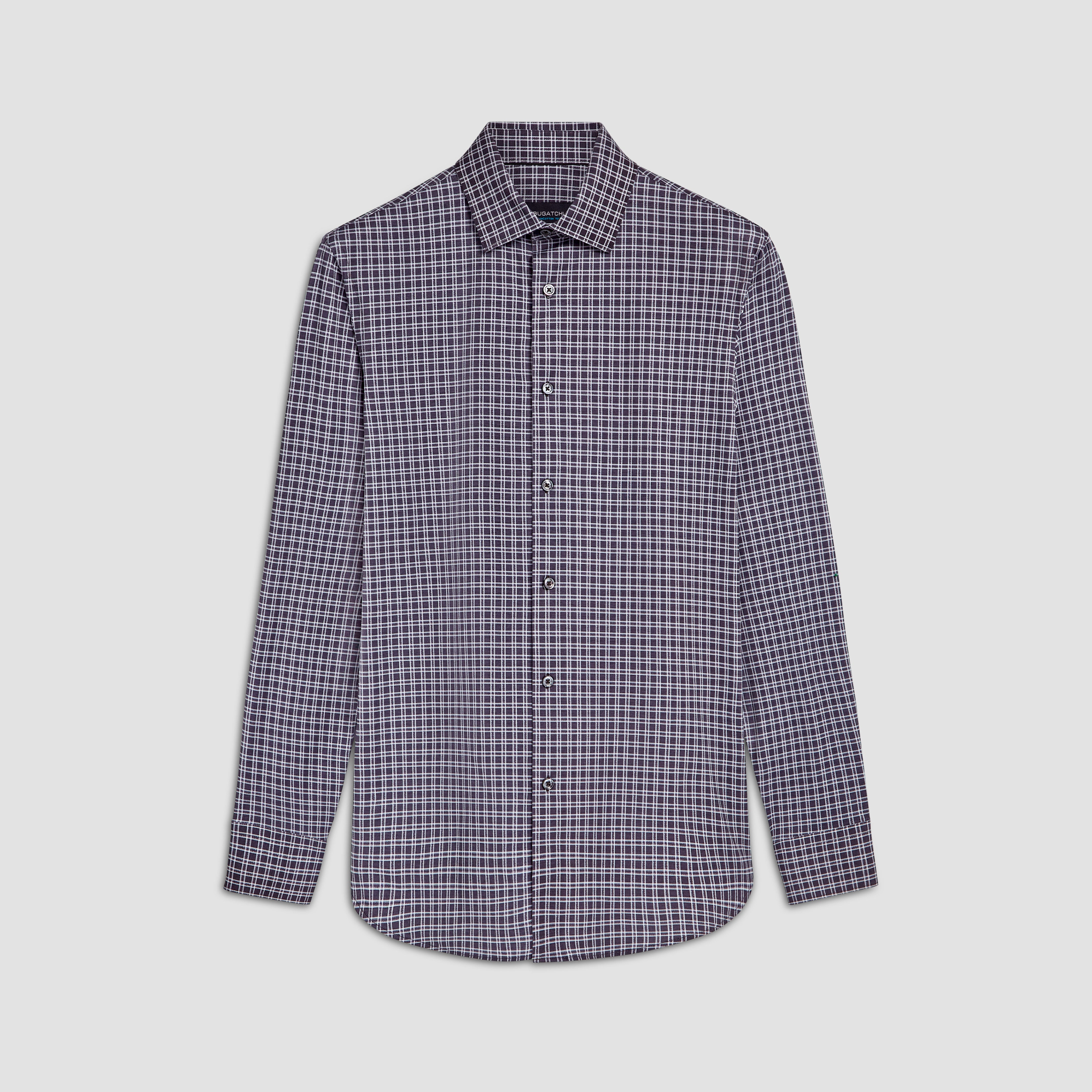 James Check Print OoohCotton Shirt – BUGATCHI