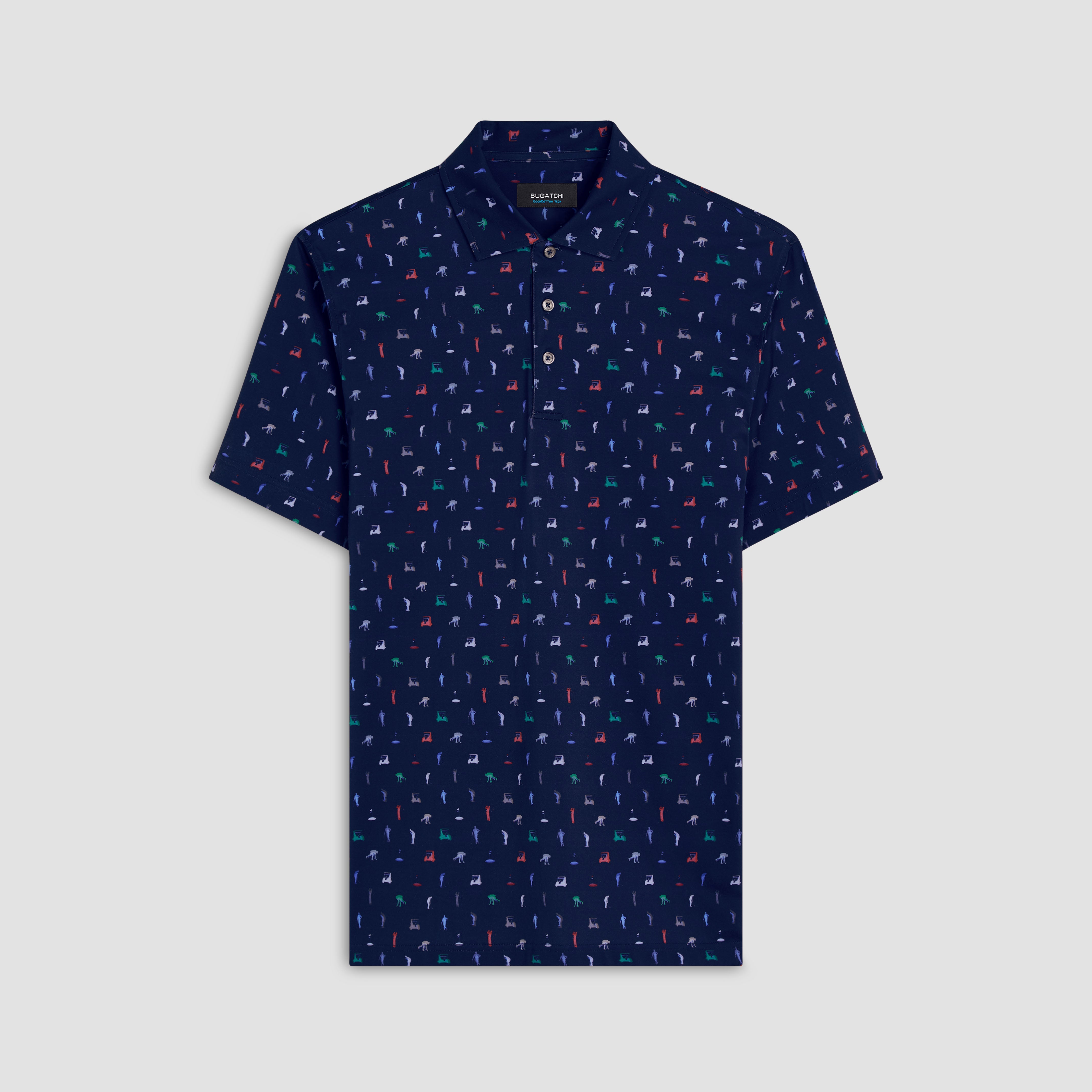 Victor Golf Print OoohCotton Polo – BUGATCHI
