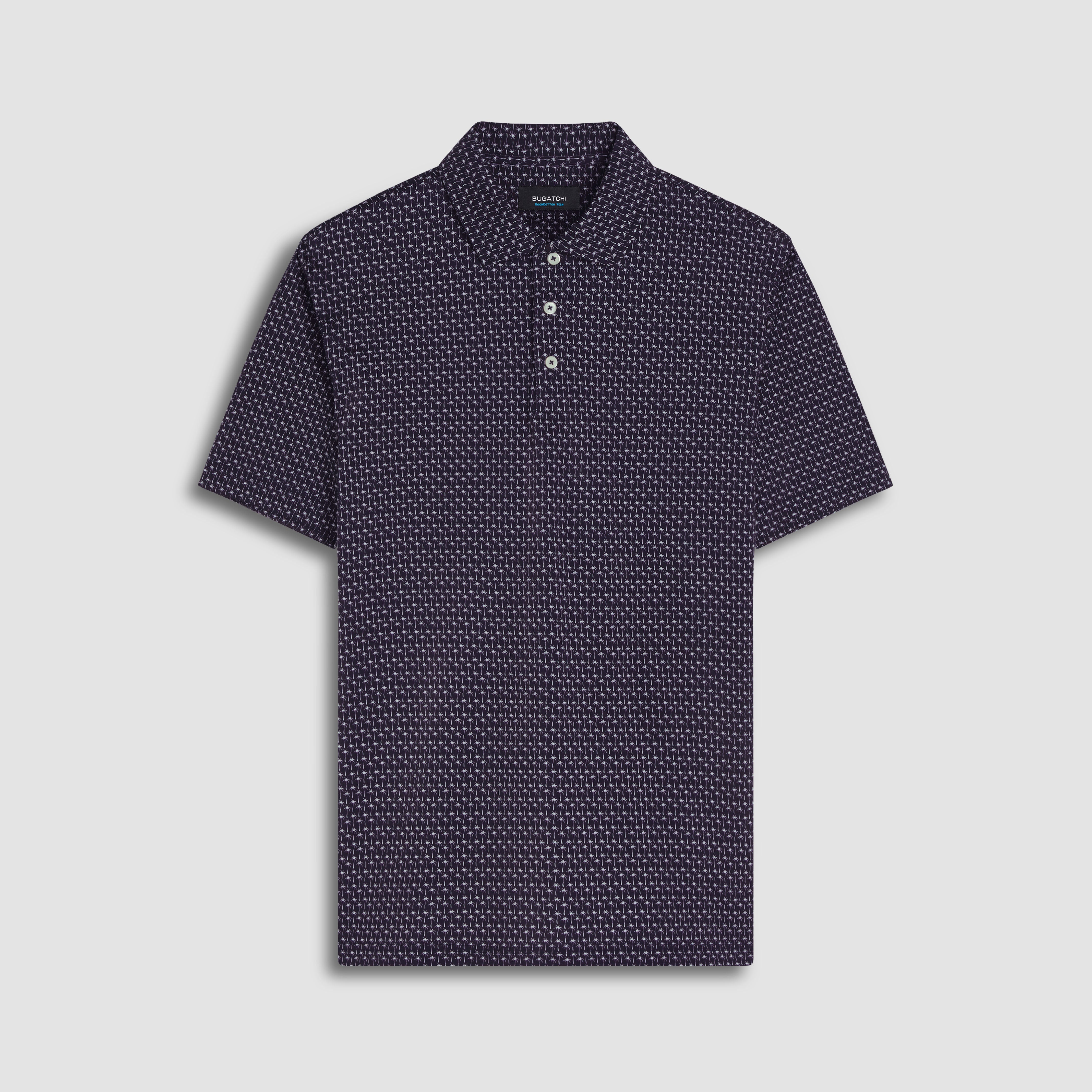 Victor Palm Trees Print OoohCotton Polo – BUGATCHI