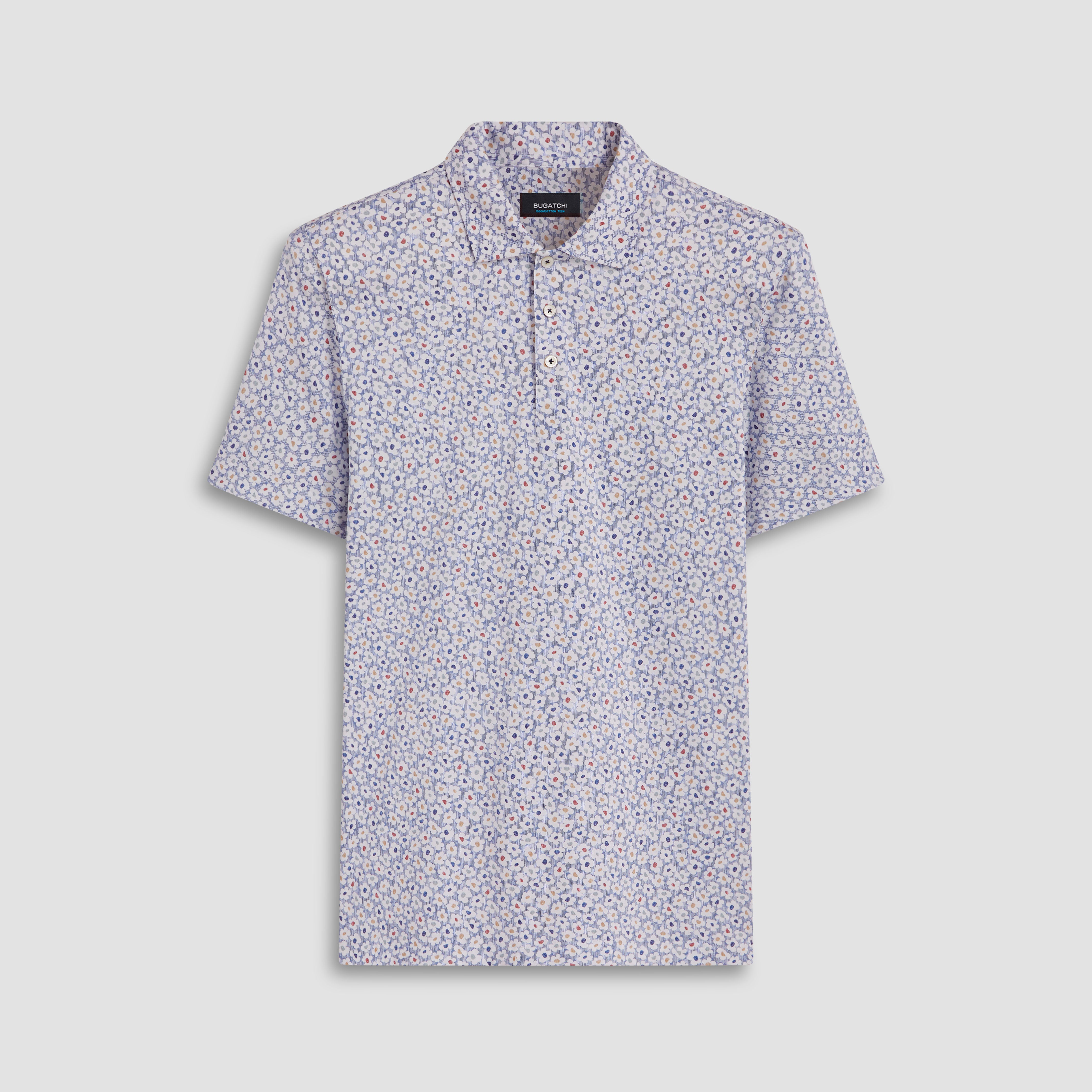 Victor Floral Print OoohCotton Polo – BUGATCHI