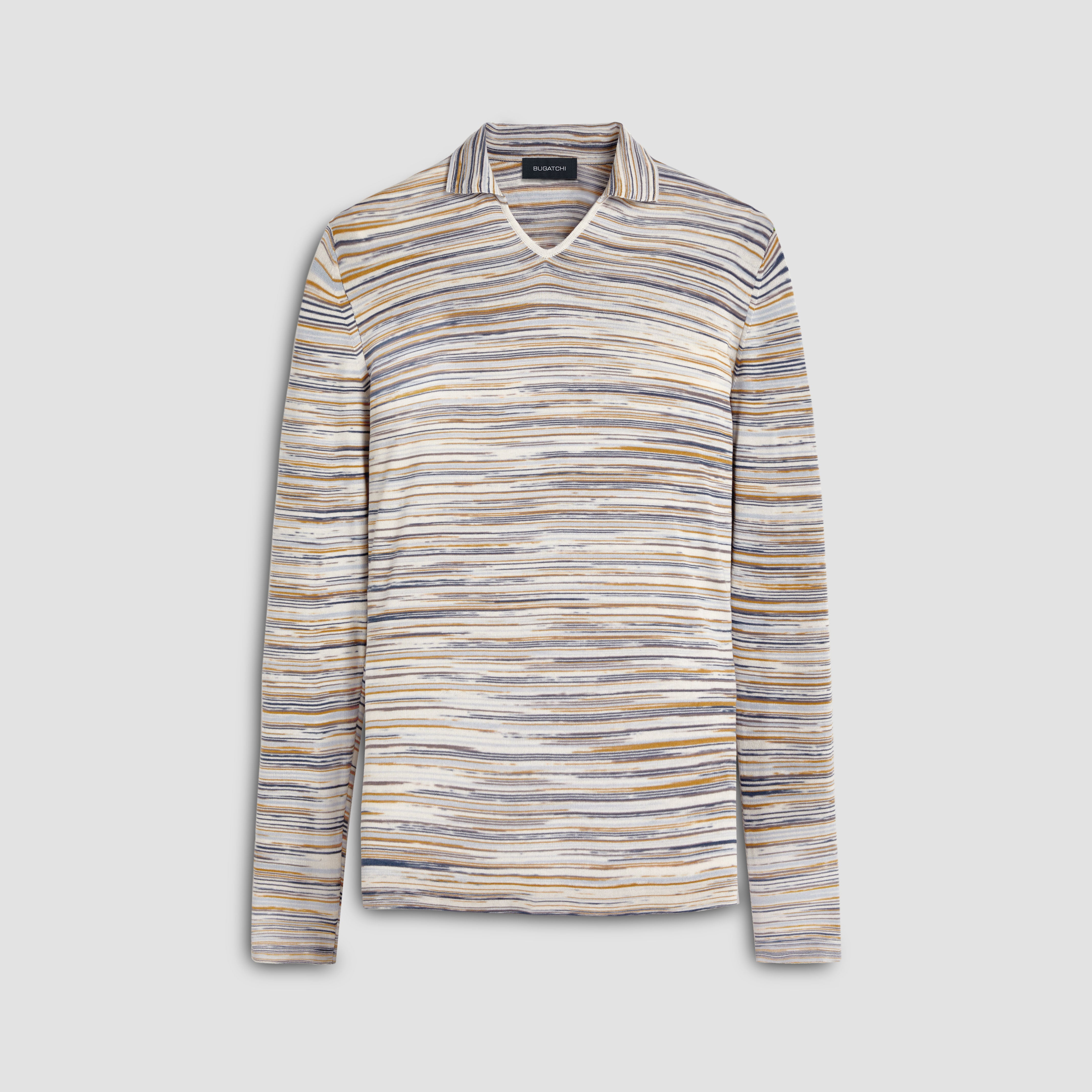 Striped Riviera V-Neck Sweater – BUGATCHI