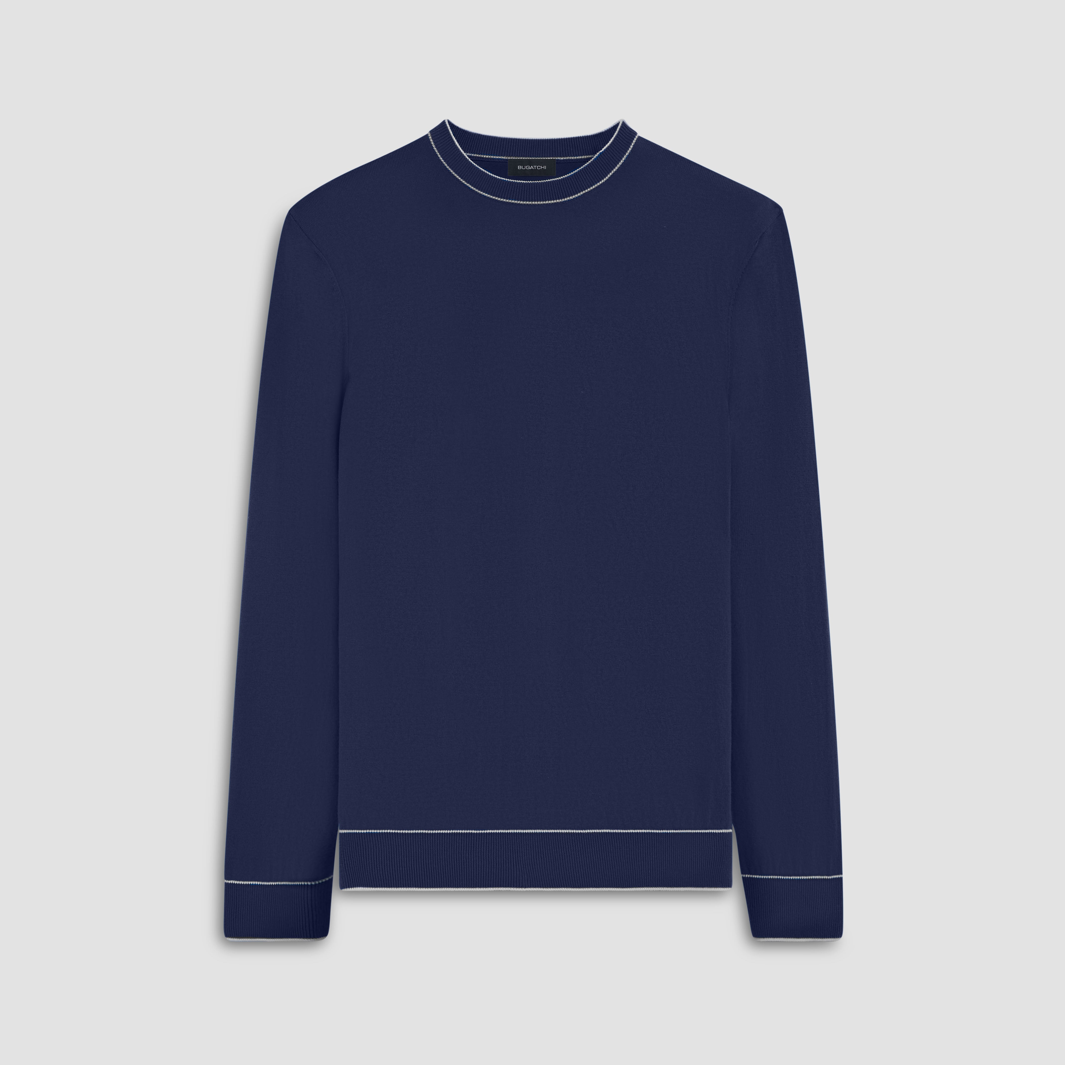 Solid Crew Neck Sweater – BUGATCHI
