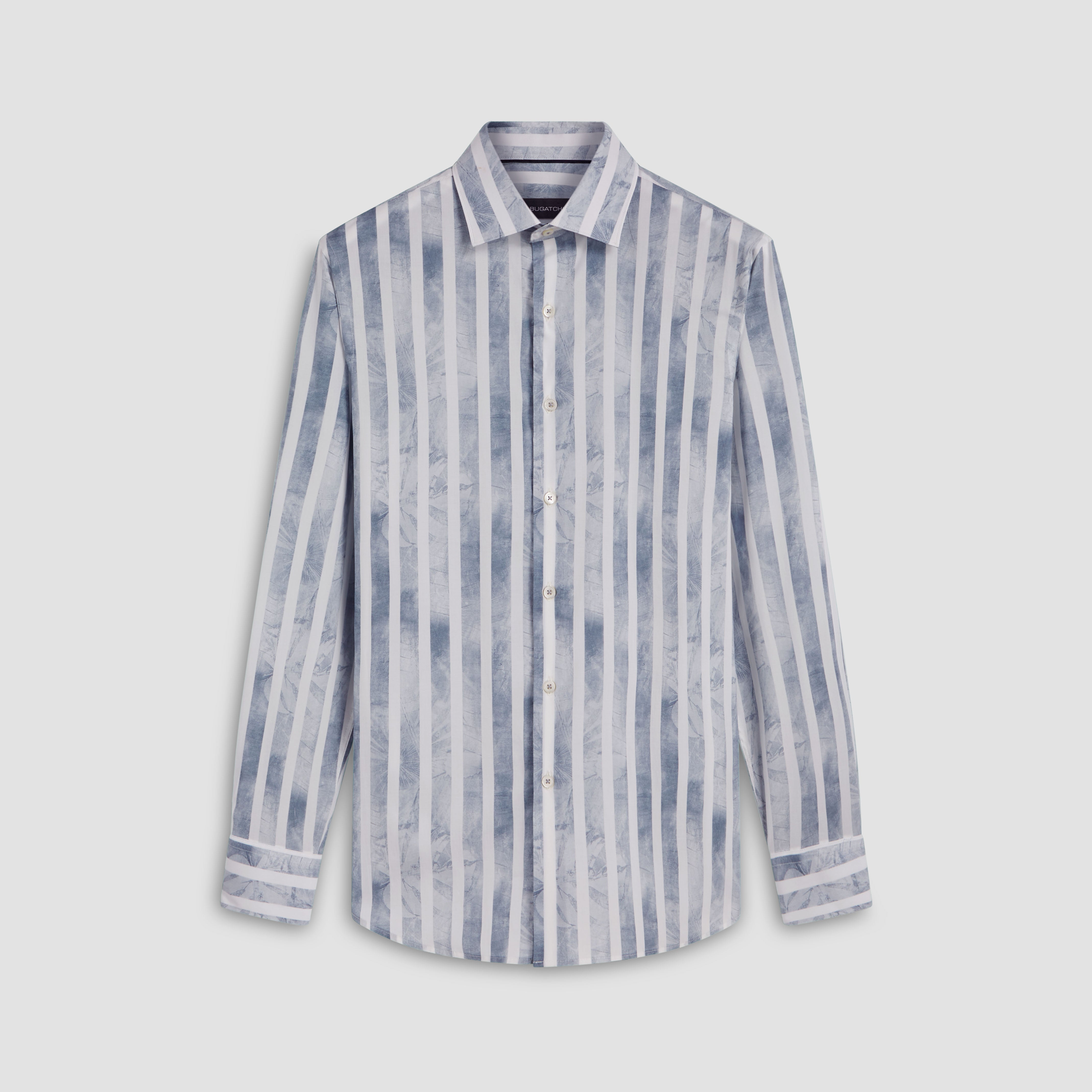 Axel Cabana Stripe Print Shirt – BUGATCHI