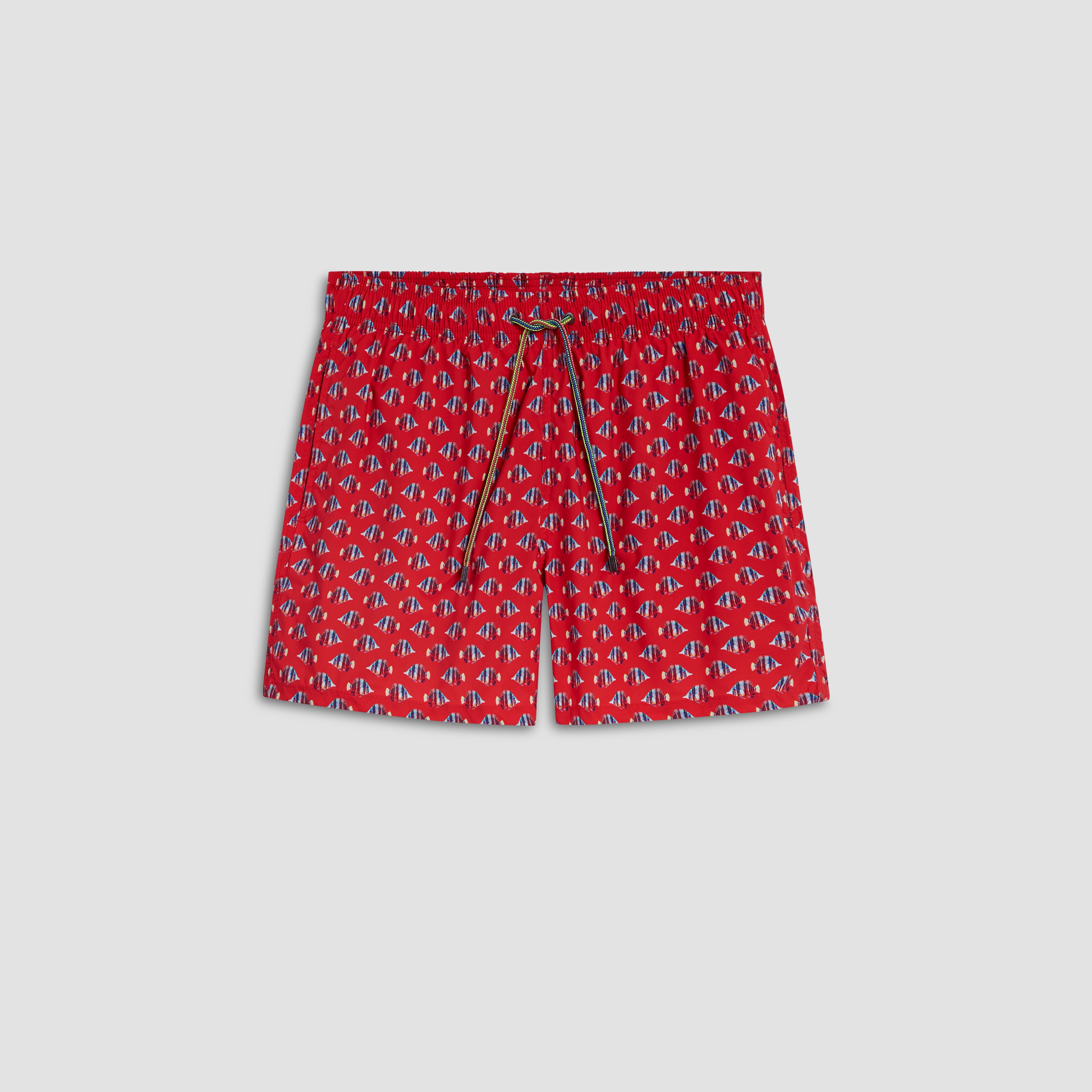Archer Striped Fish Swim Trunks – BUGATCHI