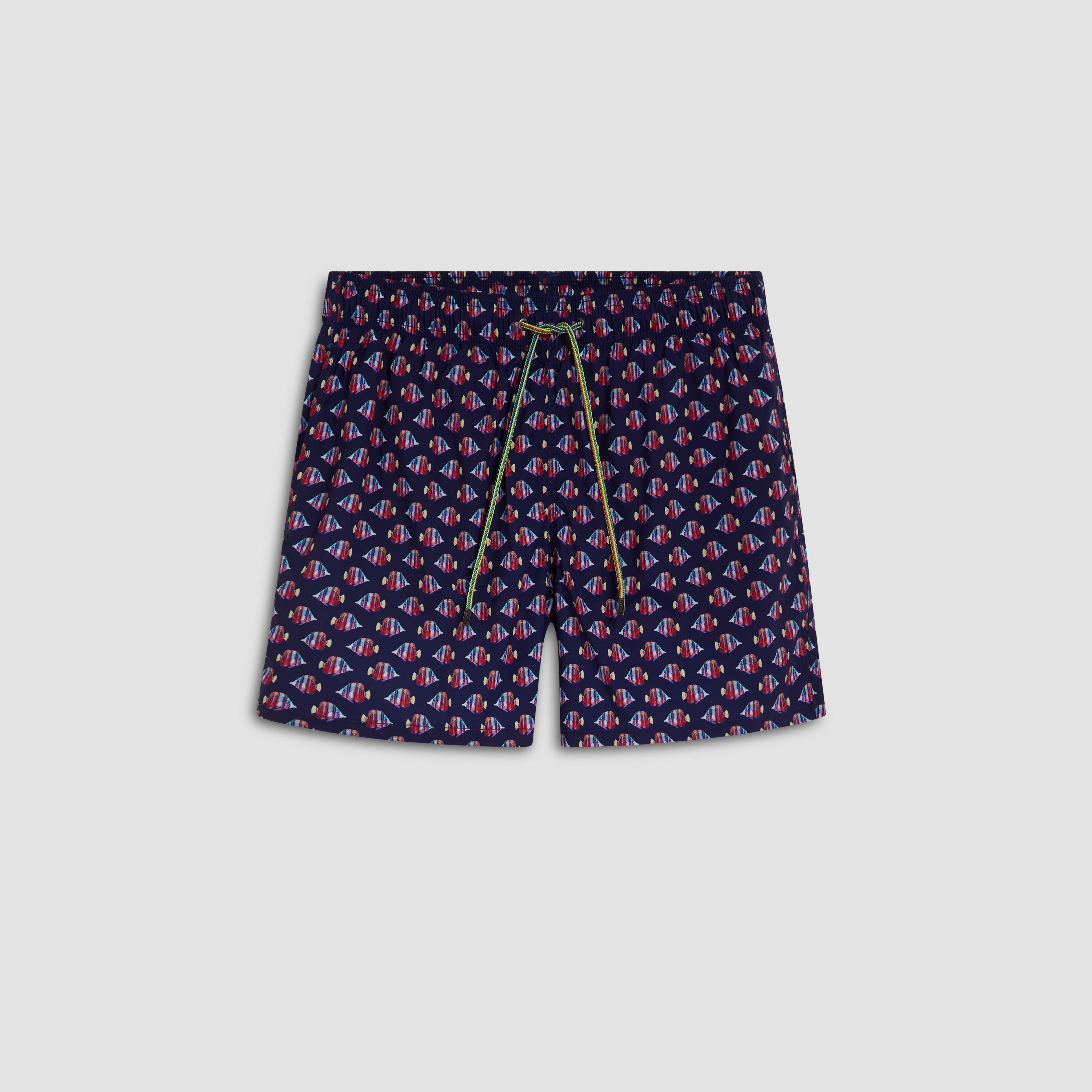 Archer Striped Fish Swim Trunks – BUGATCHI