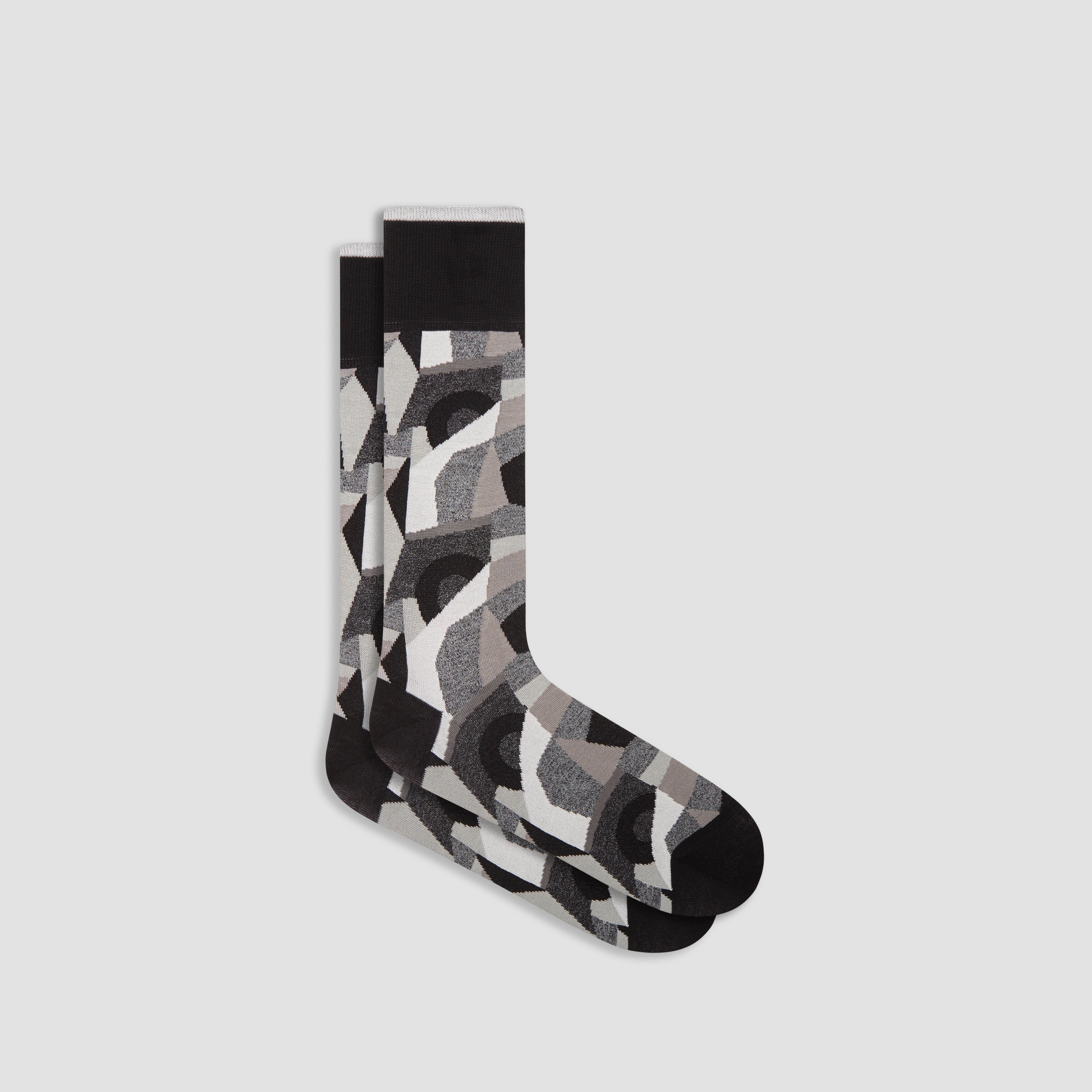 Abstract Mid-Calf Socks – BUGATCHI
