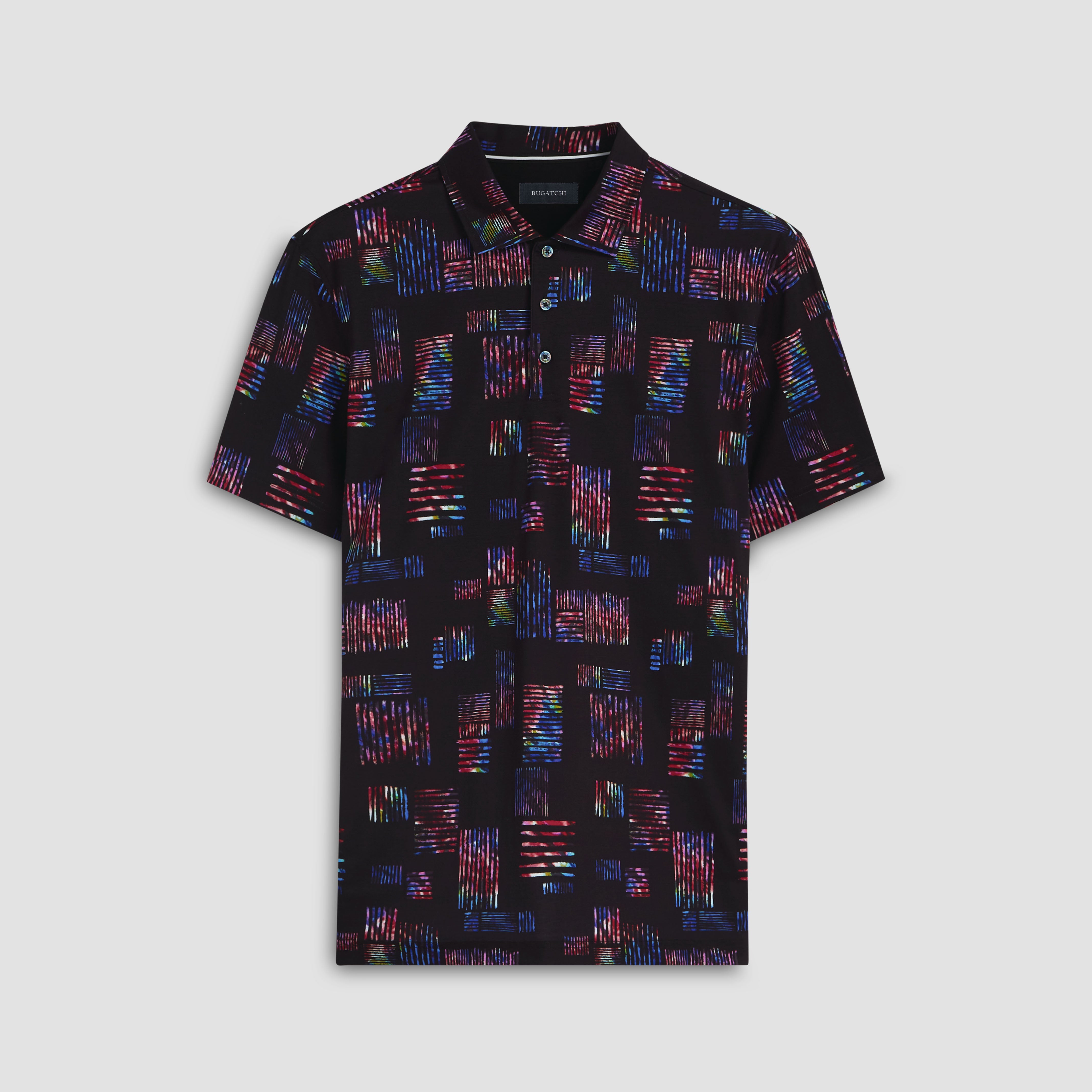 Hendrix Abstract Print Polo Shirt – BUGATCHI
