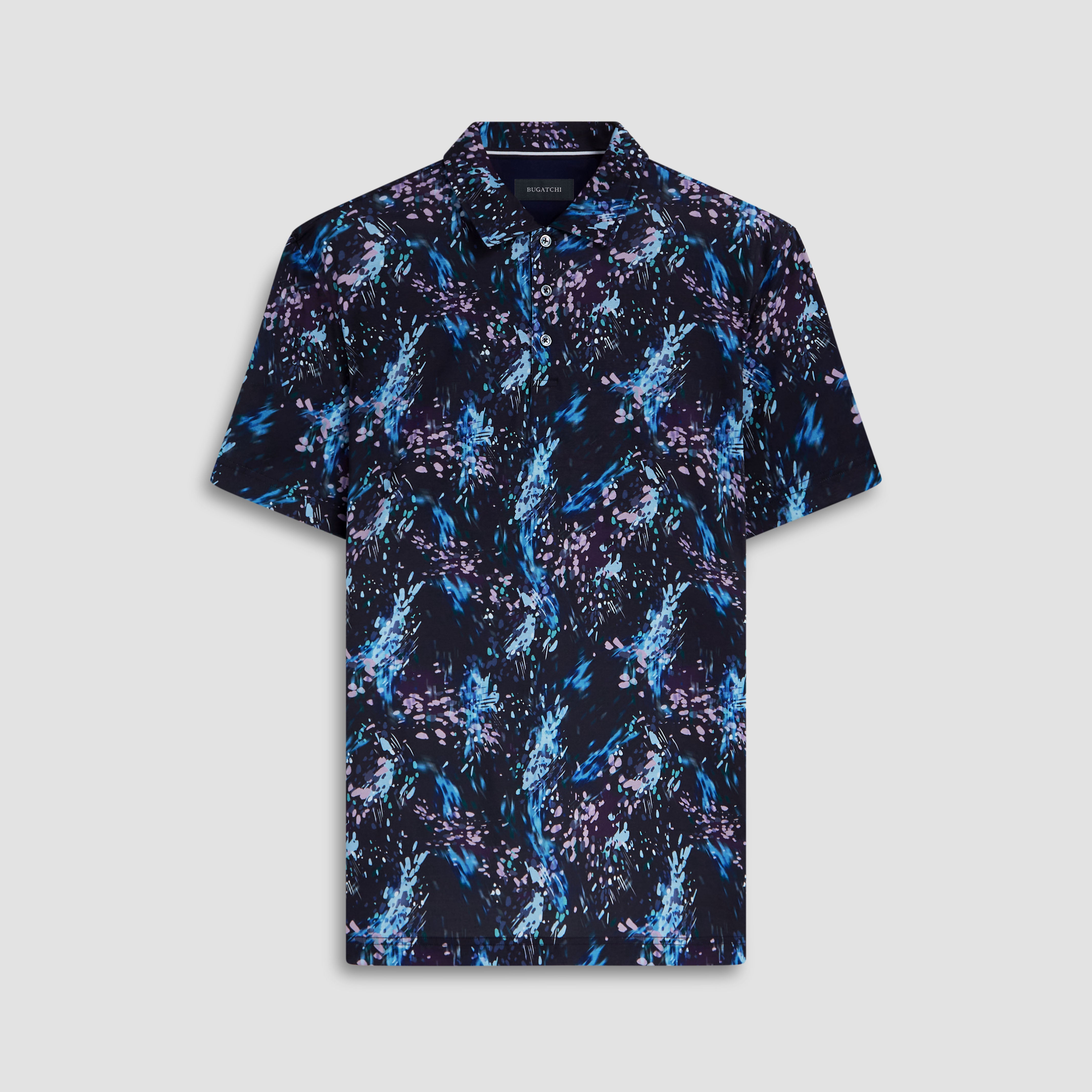 Hendrix Abstract Print Polo Shirt – BUGATCHI