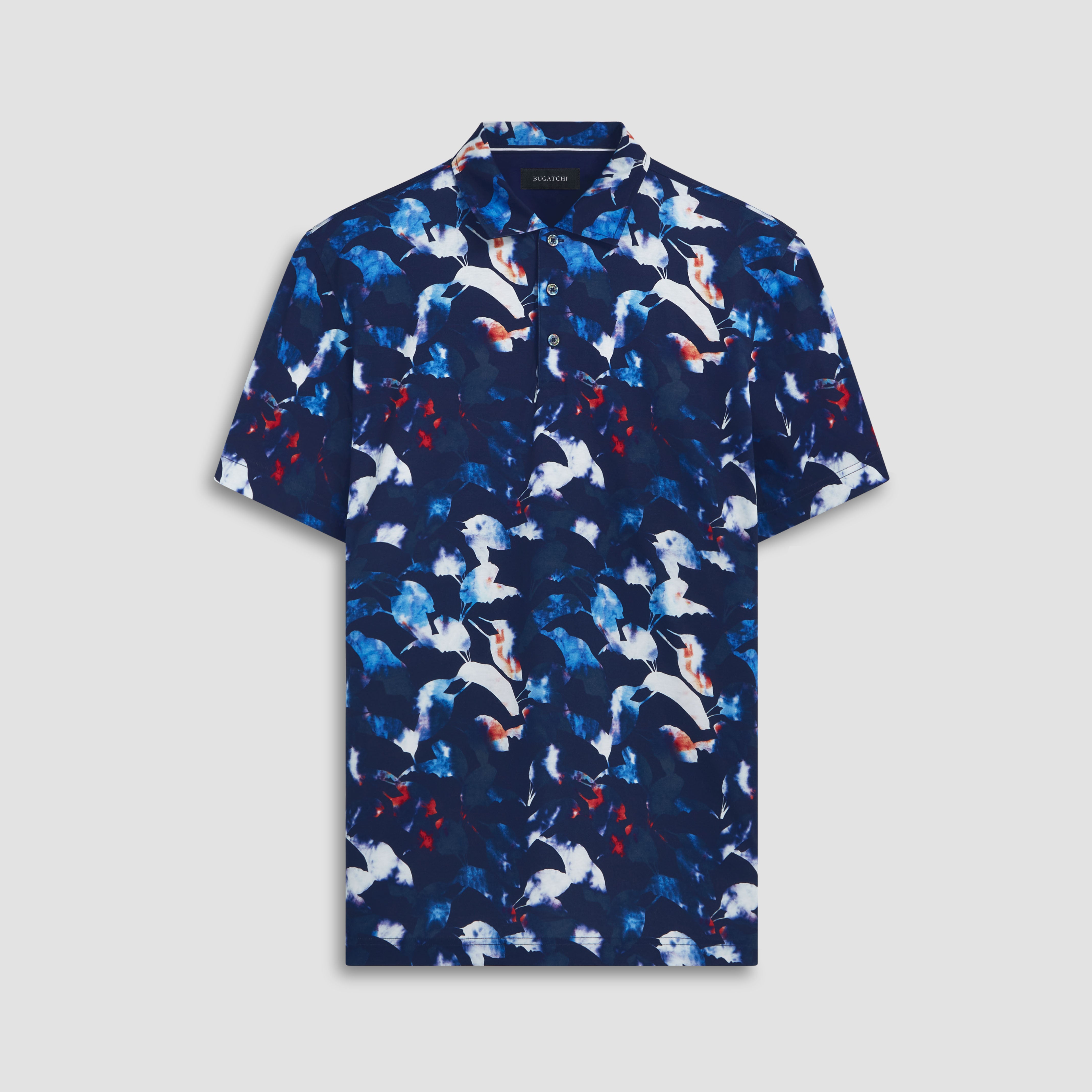 Hendrix Abstract Print Polo Shirt – BUGATCHI