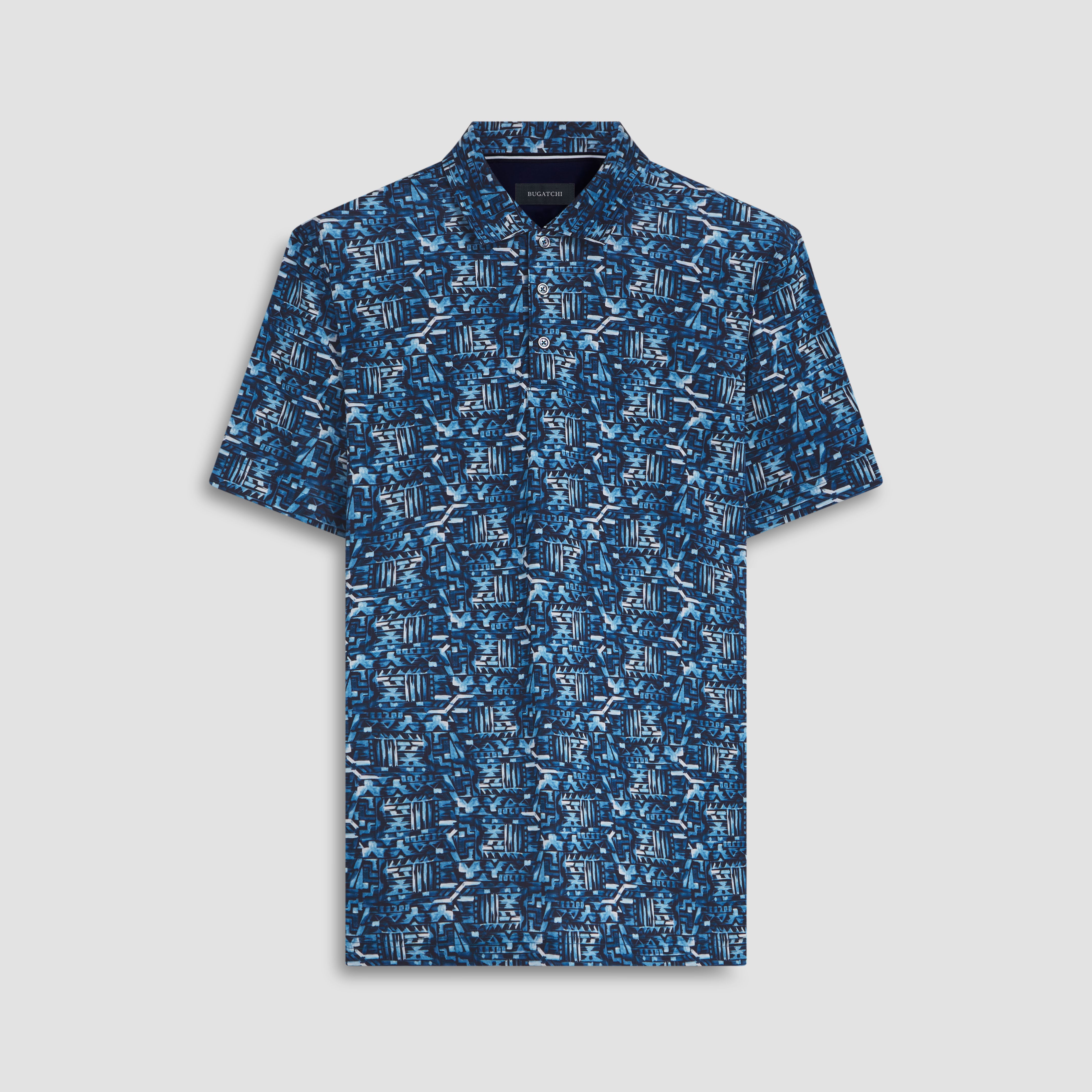 Hendrix Abstract Print Polo Shirt – BUGATCHI
