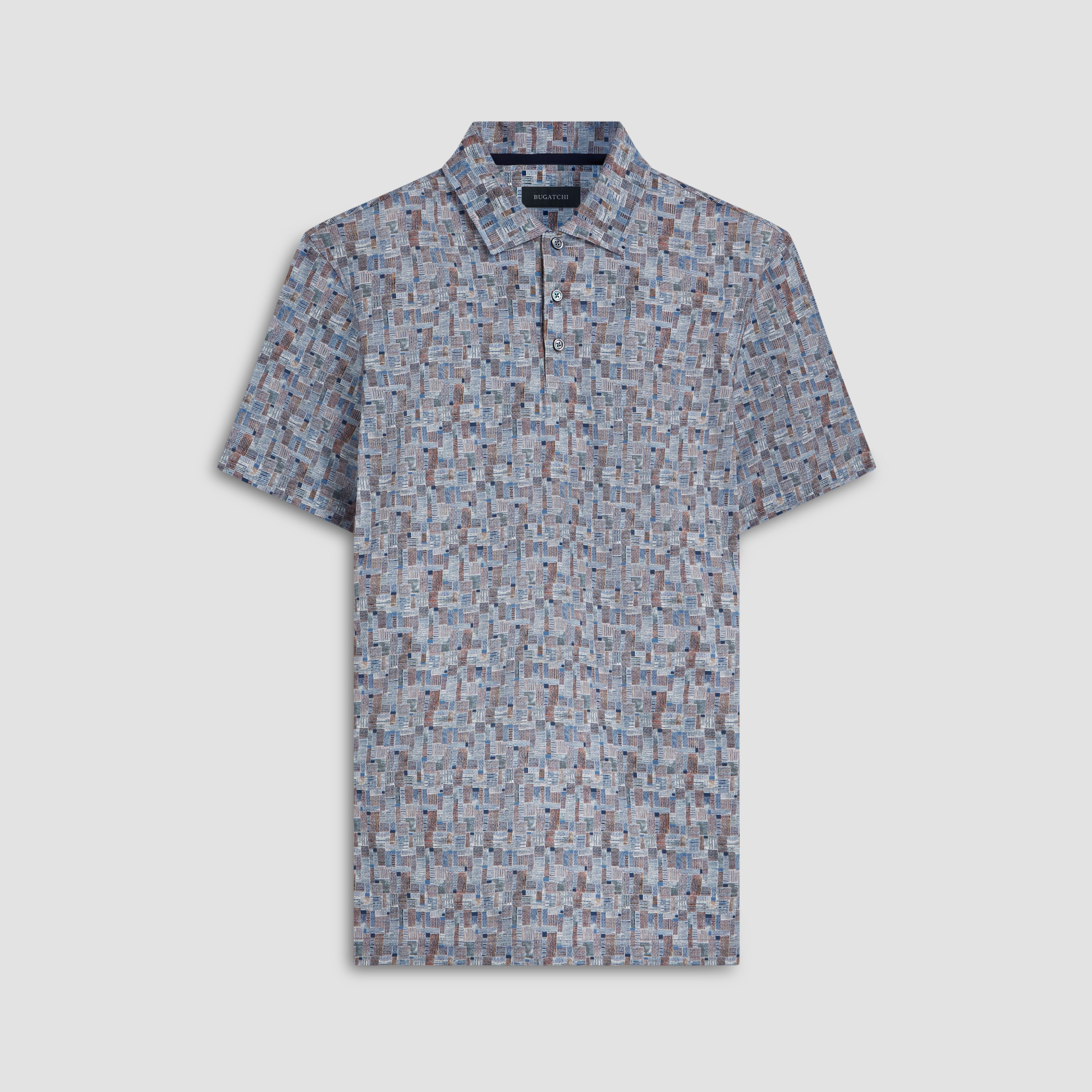 Victor Patchwork Print OoohCotton Polo – BUGATCHI