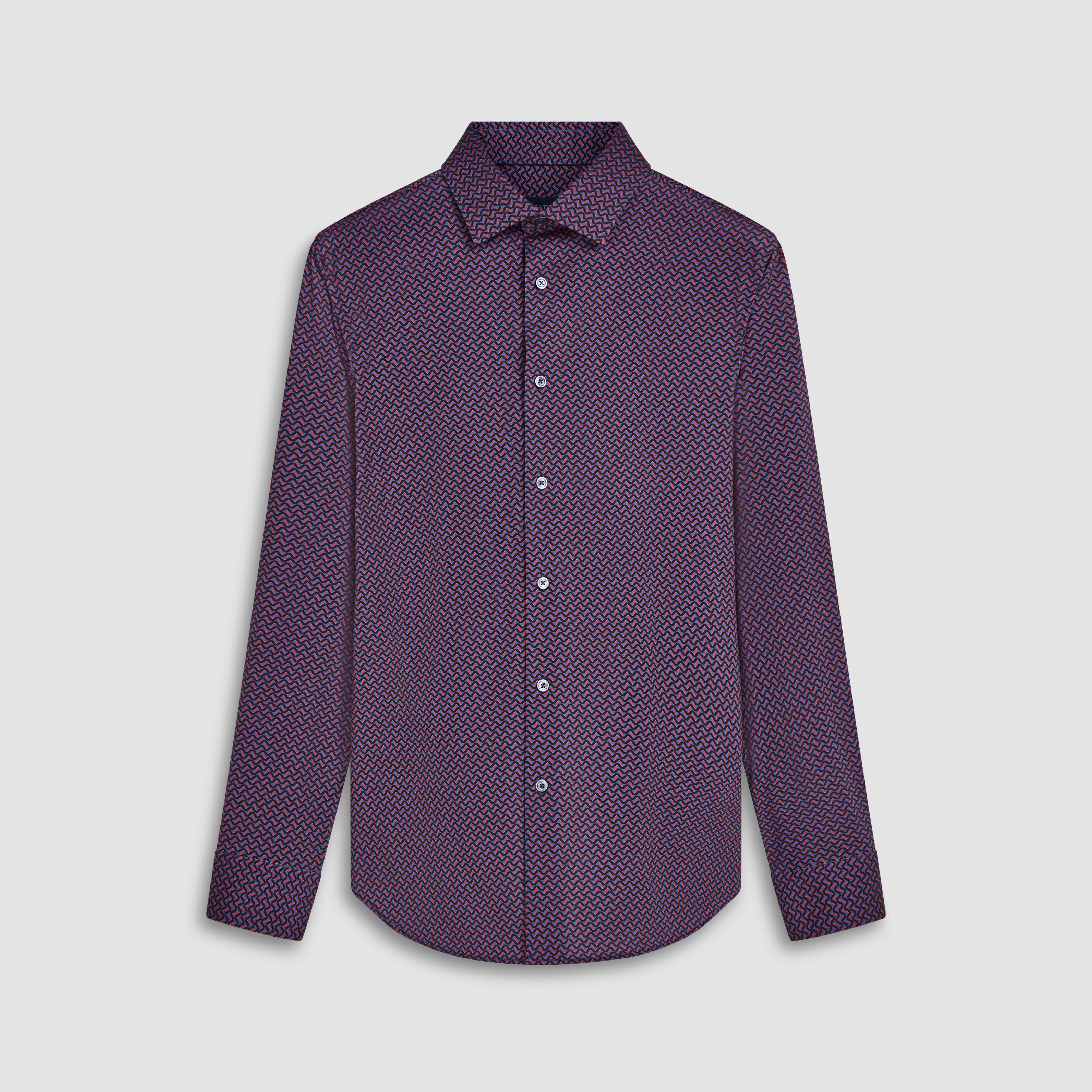 James Serpentine Stripe OoohCotton Shirt – BUGATCHI