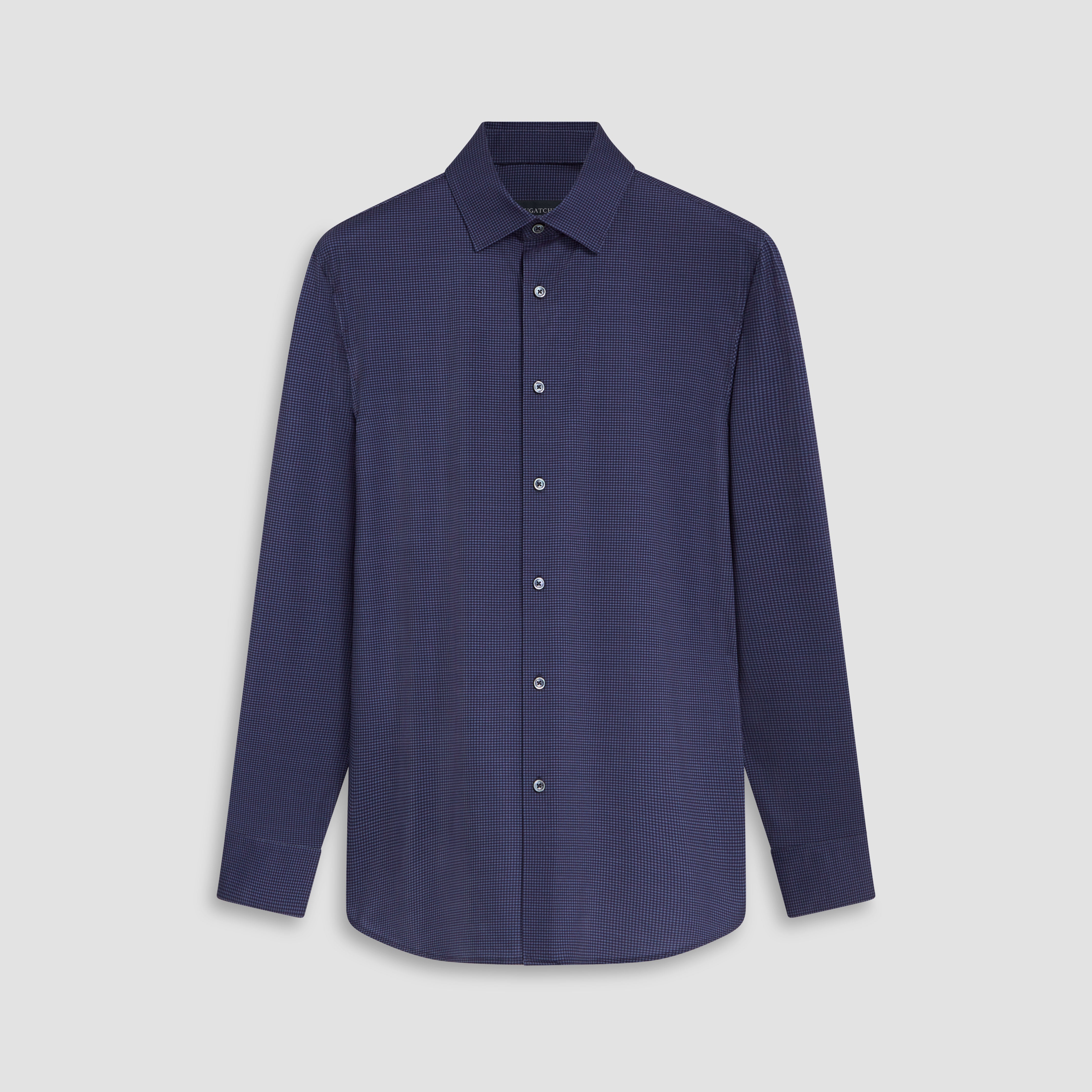 James Pin Check OoohCotton Shirt – BUGATCHI