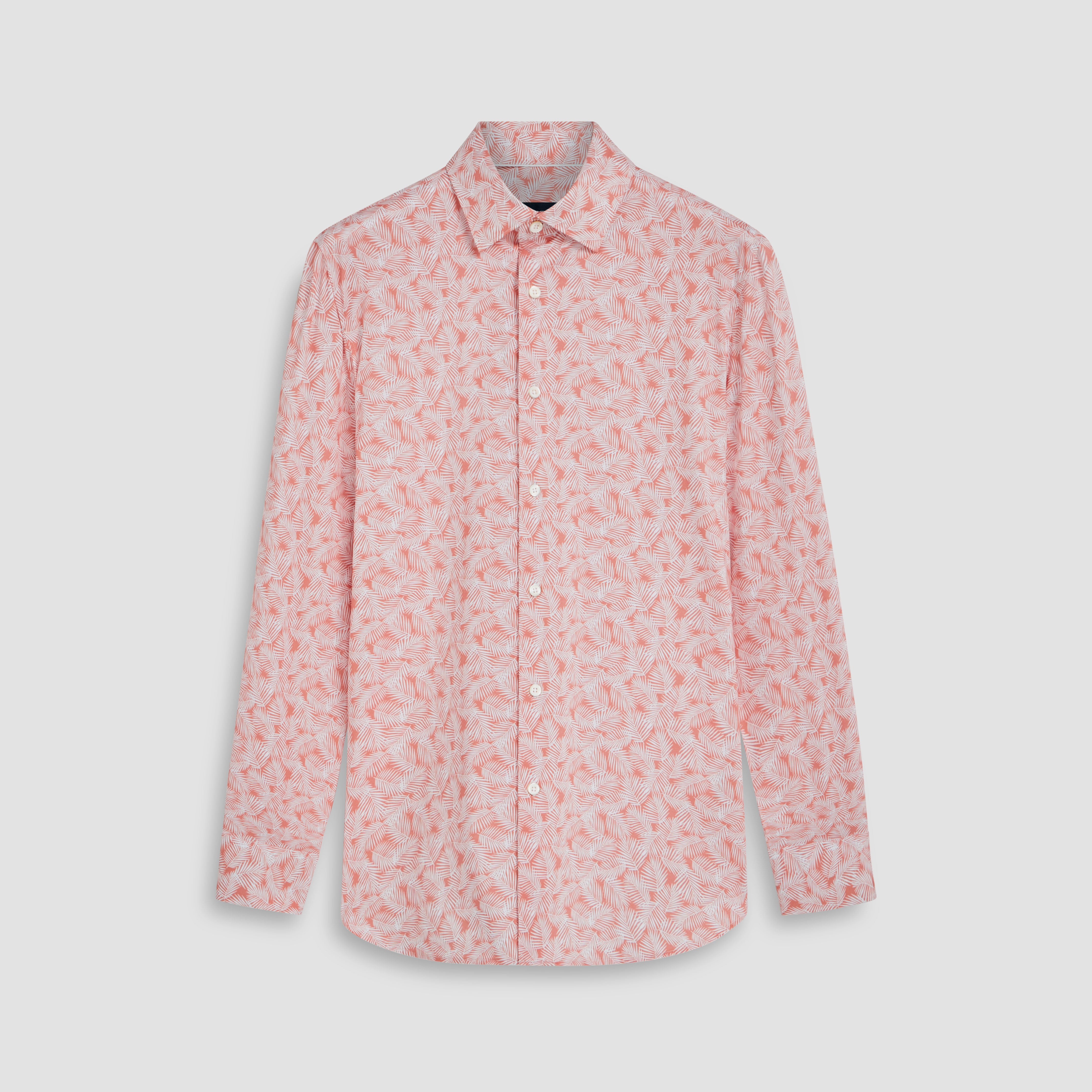 James Leaf Print OoohCotton Shirt – BUGATCHI