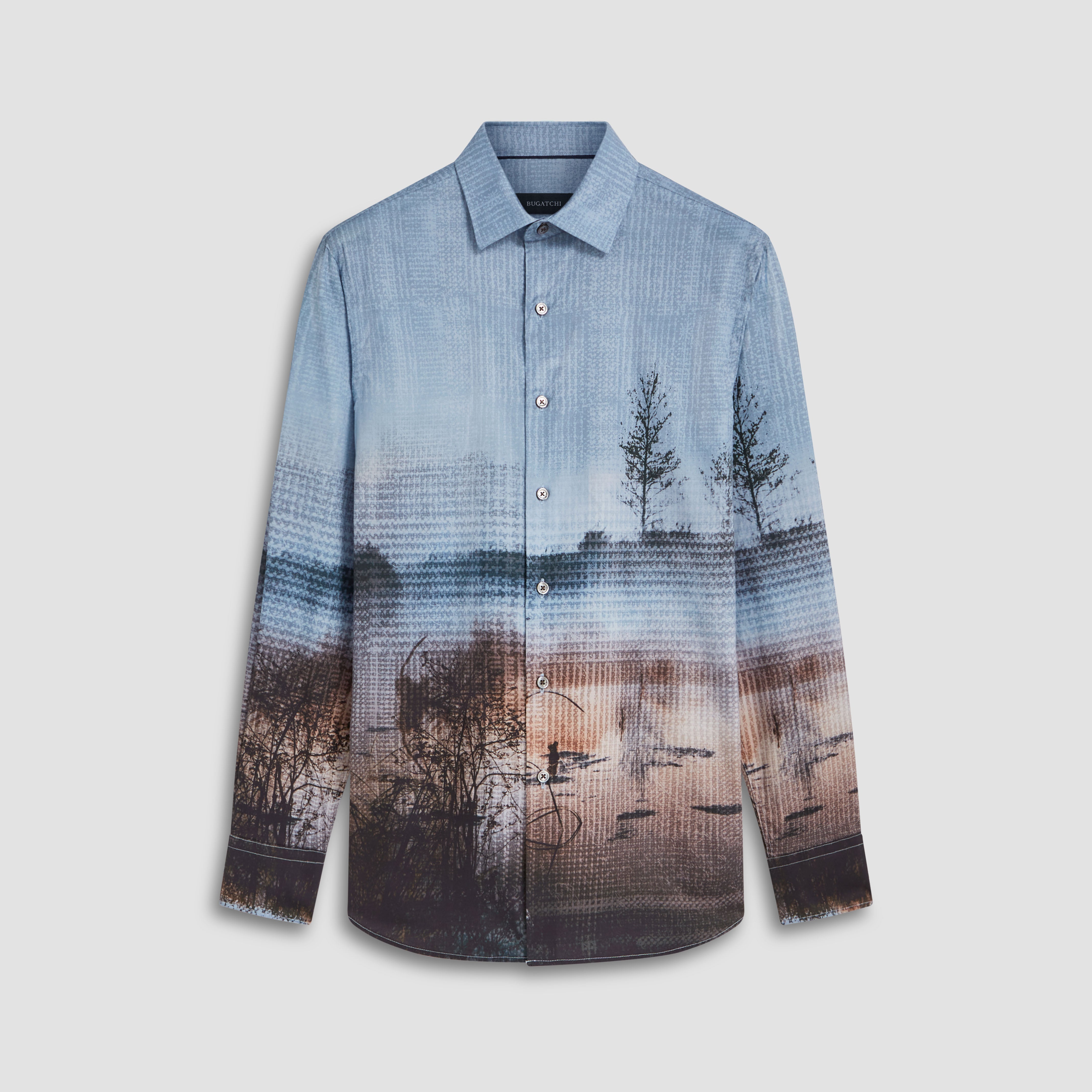 Julian Photoprint Jacquard Shirt – BUGATCHI