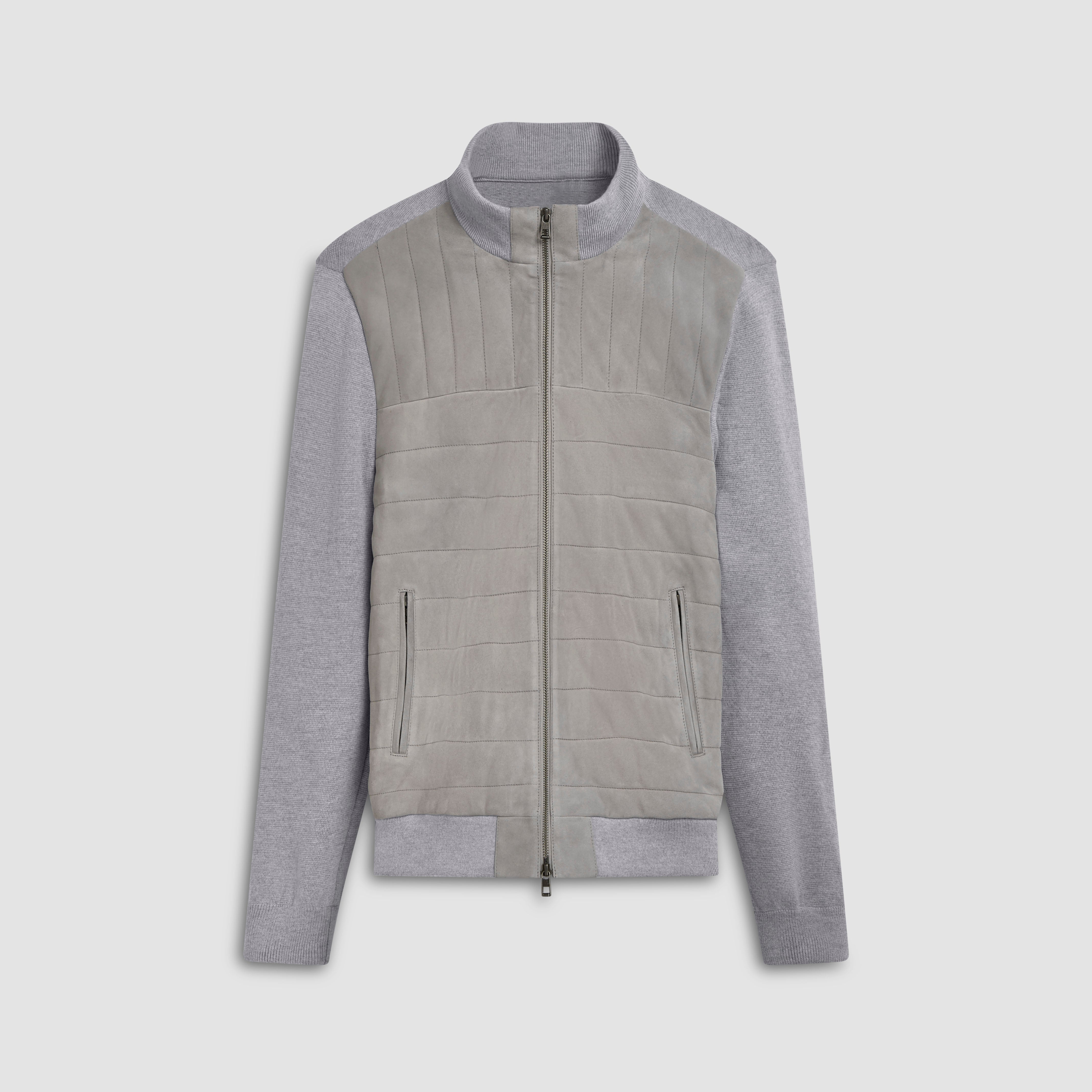 Suede and Wool Sweater Jacket – BUGATCHI