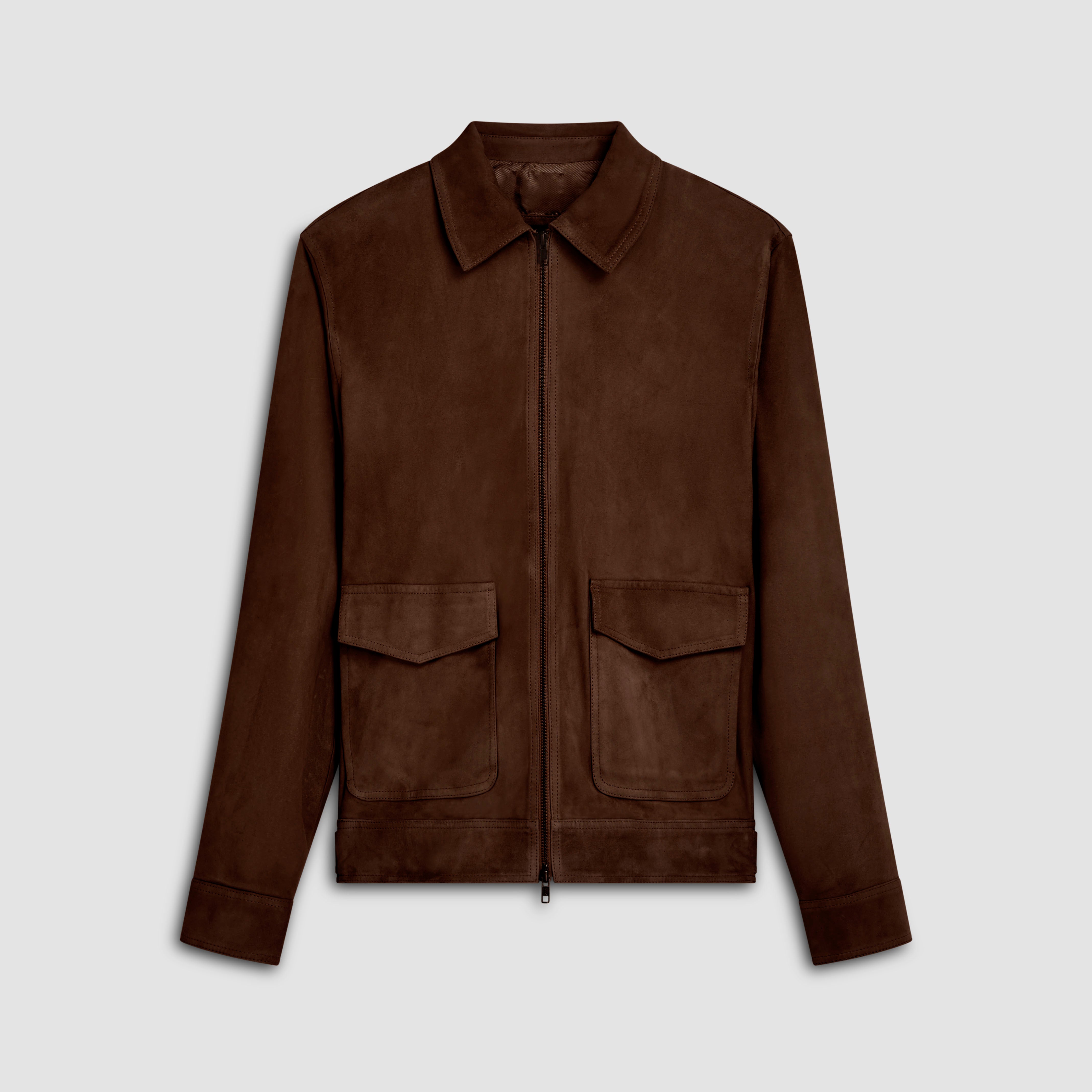 Suede Bomber Jacket – BUGATCHI