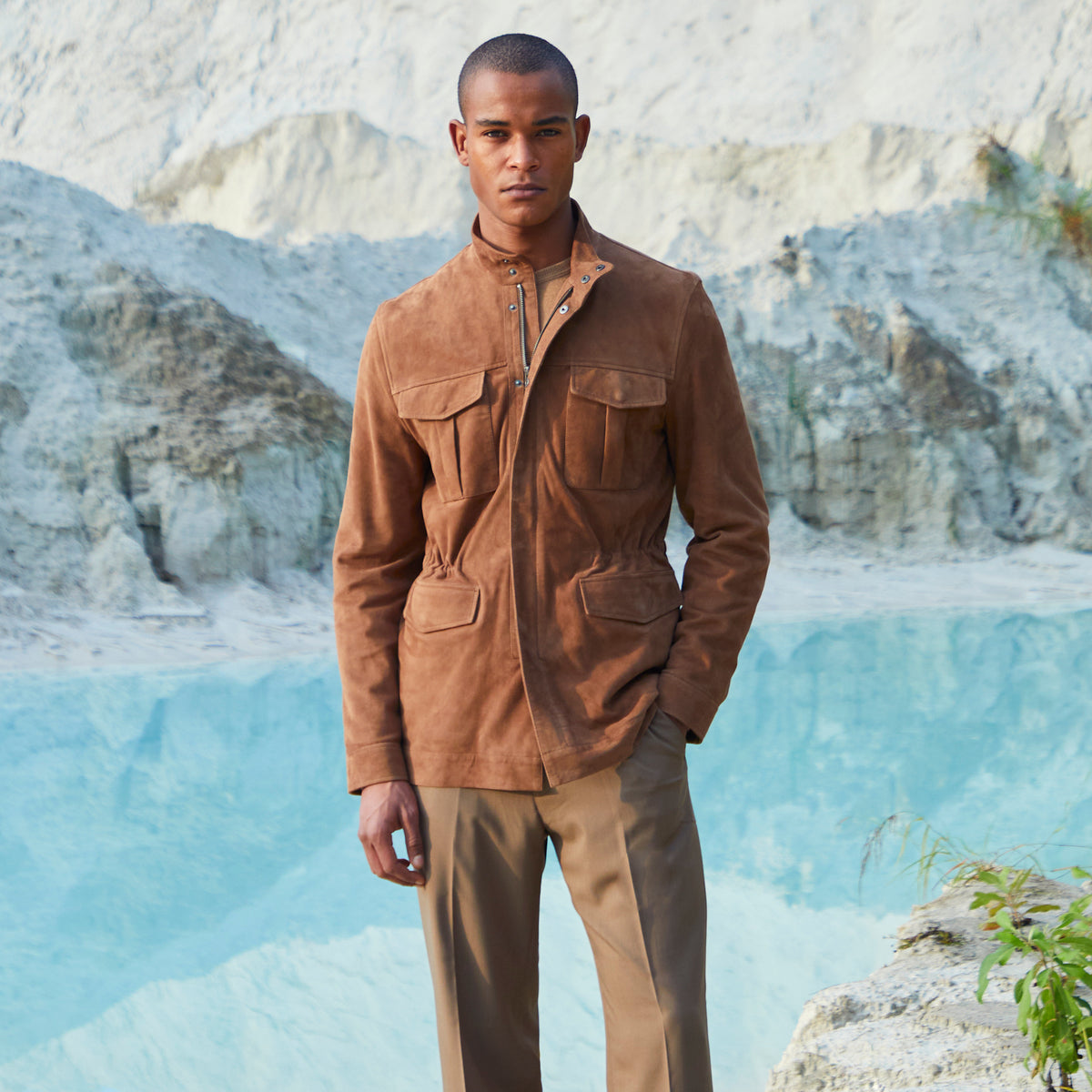 Suede Field Jacket – BUGATCHI