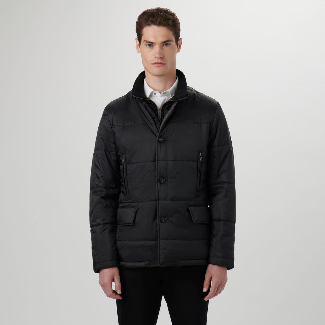 Quilted Three Quarter Jacket – BUGATCHI