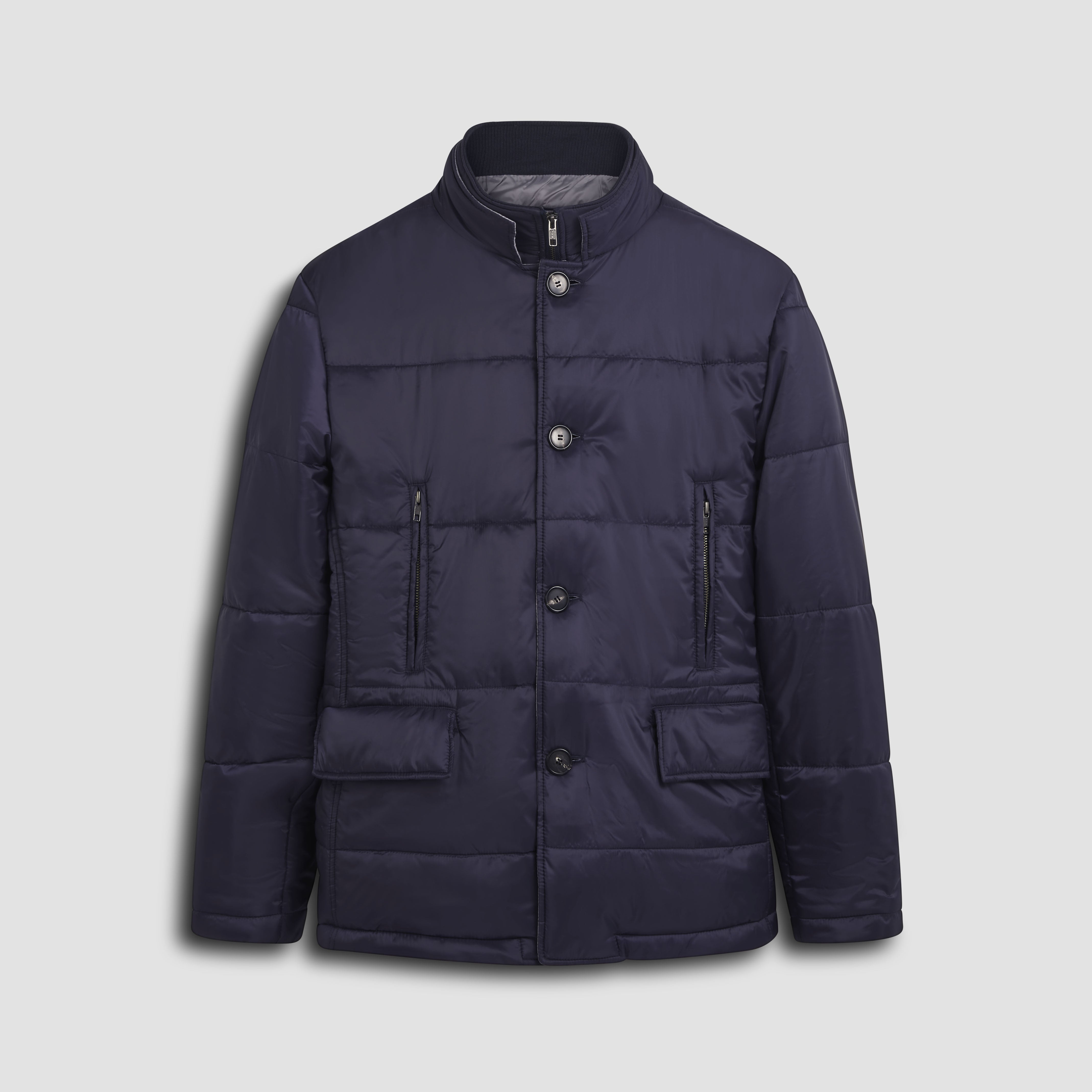 Quilted Three Quarter Jacket – BUGATCHI