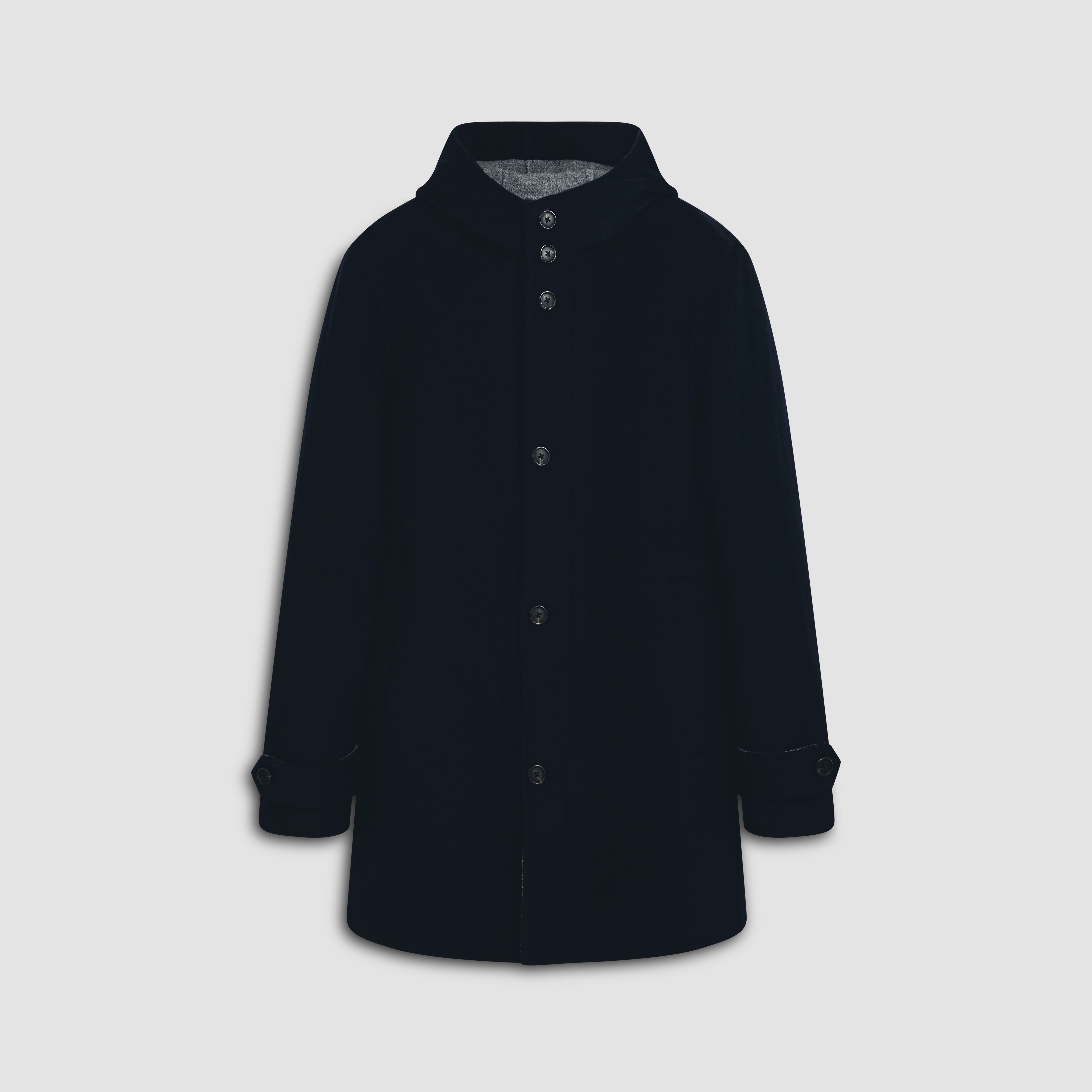 Wool Car Coat with Hood – BUGATCHI