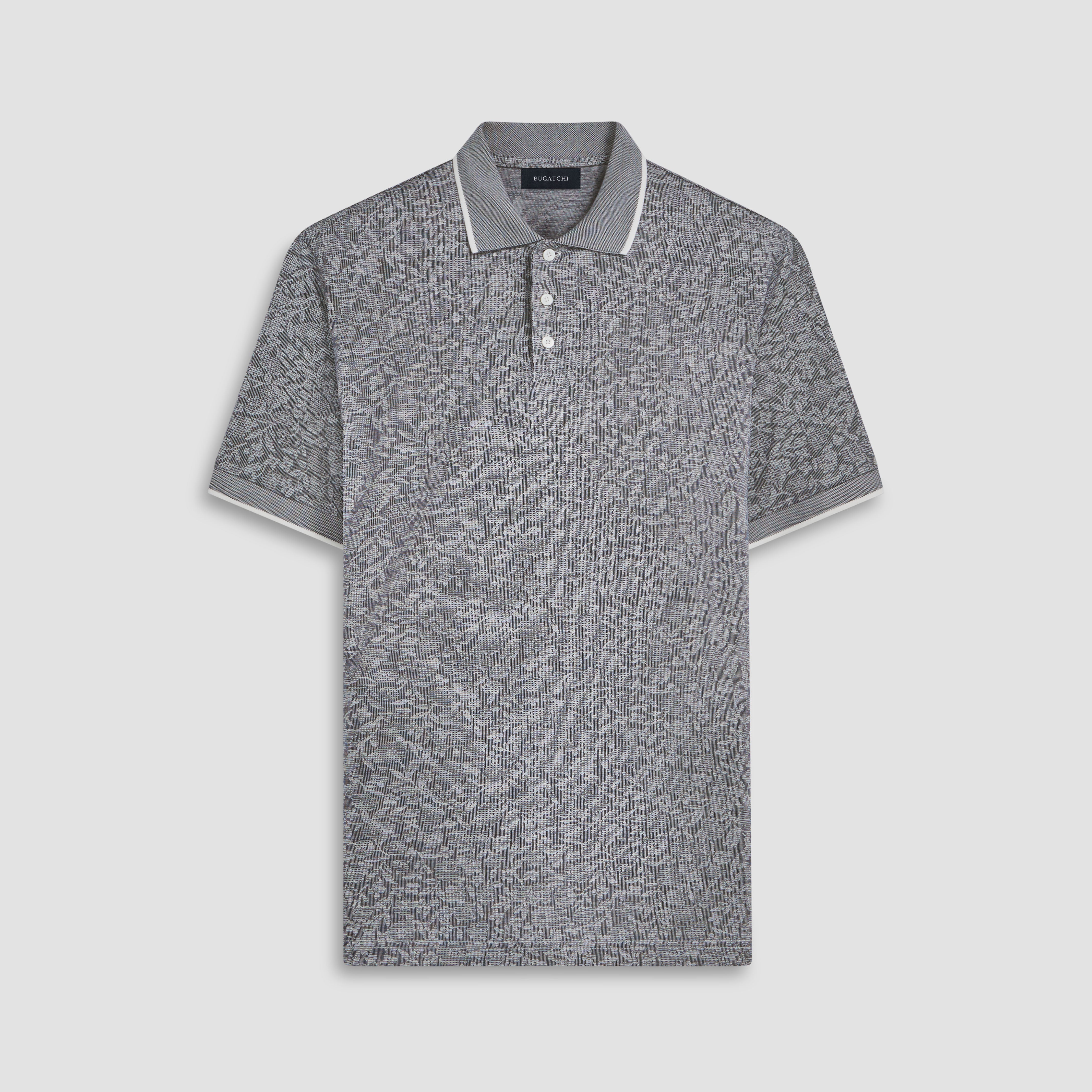 Floral Jacquard Polo – BUGATCHI
