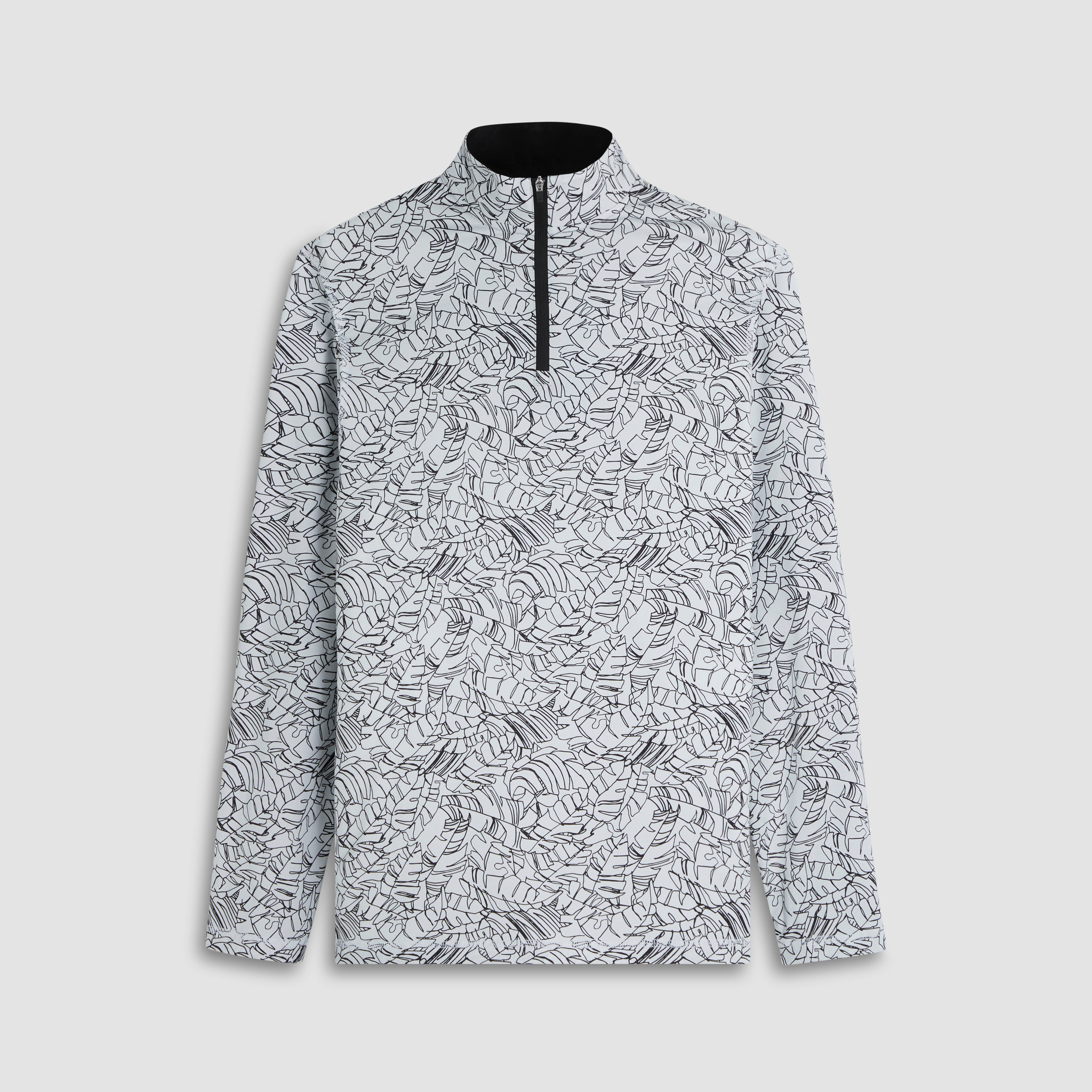 Anthony Abstract OoohCotton Quarter Zip Pullover – BUGATCHI