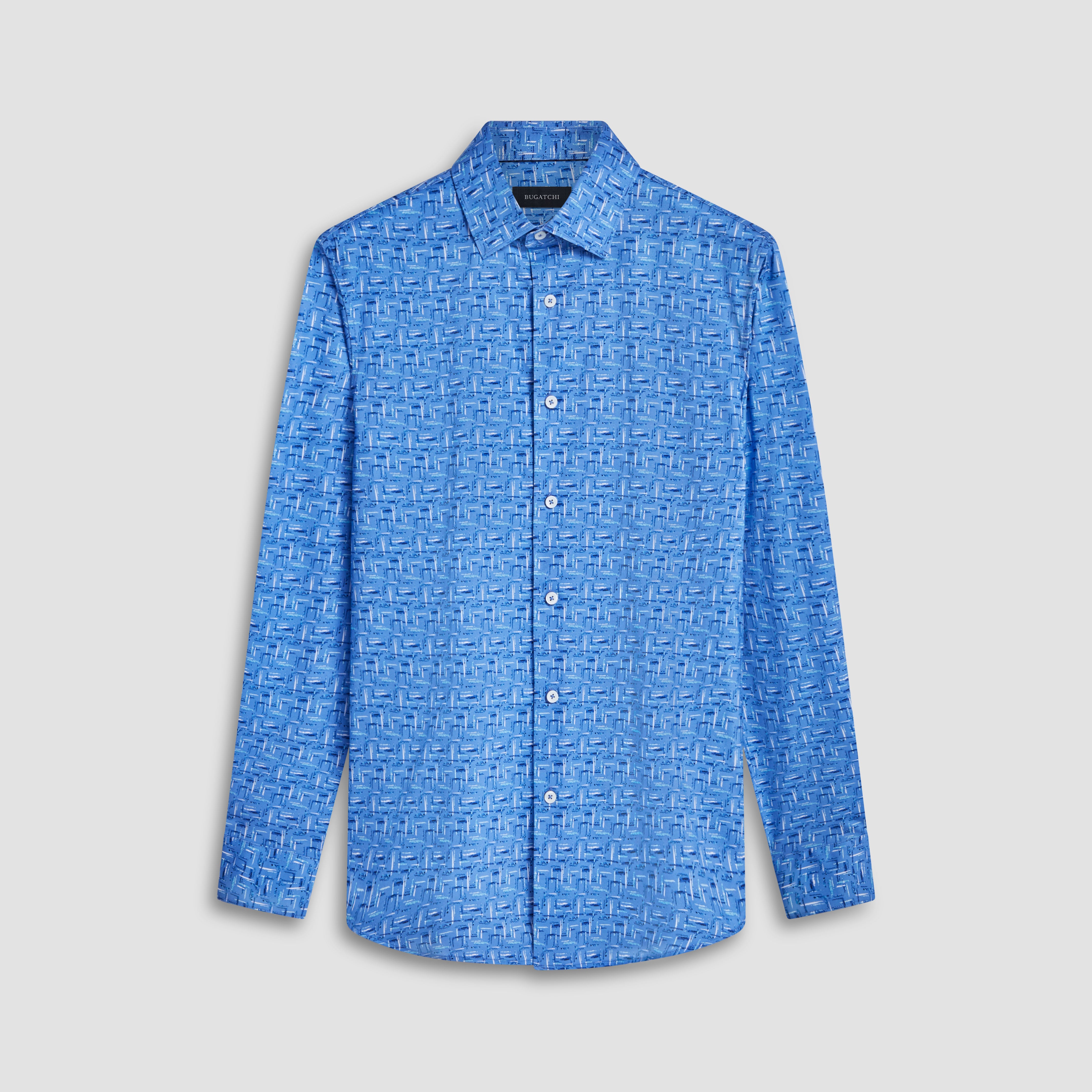 James Asymmetric Check OoohCotton Shirt – BUGATCHI