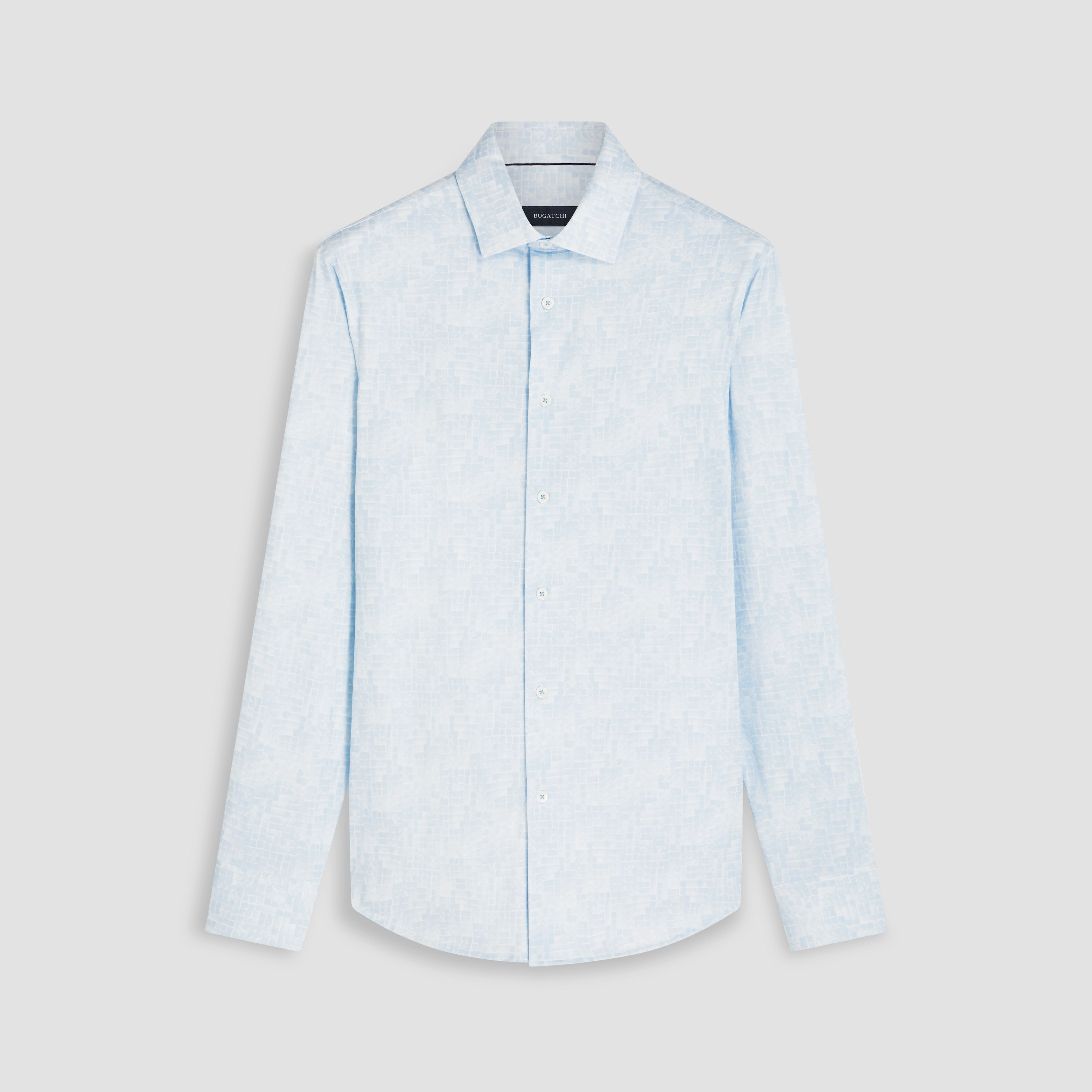 James Tonal Check OoohCotton Shirt – BUGATCHI