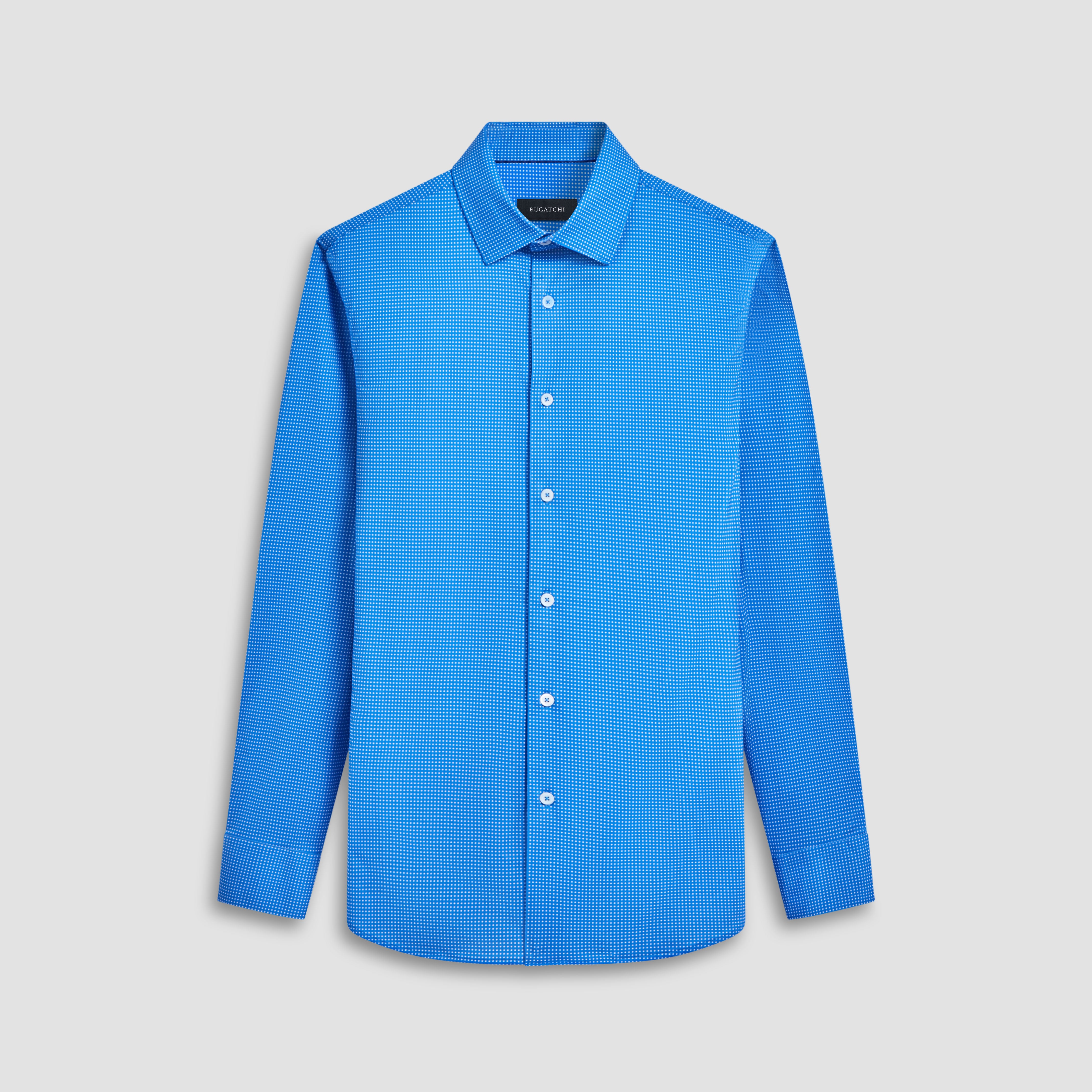 James Pin Dot OoohCotton Shirt – BUGATCHI