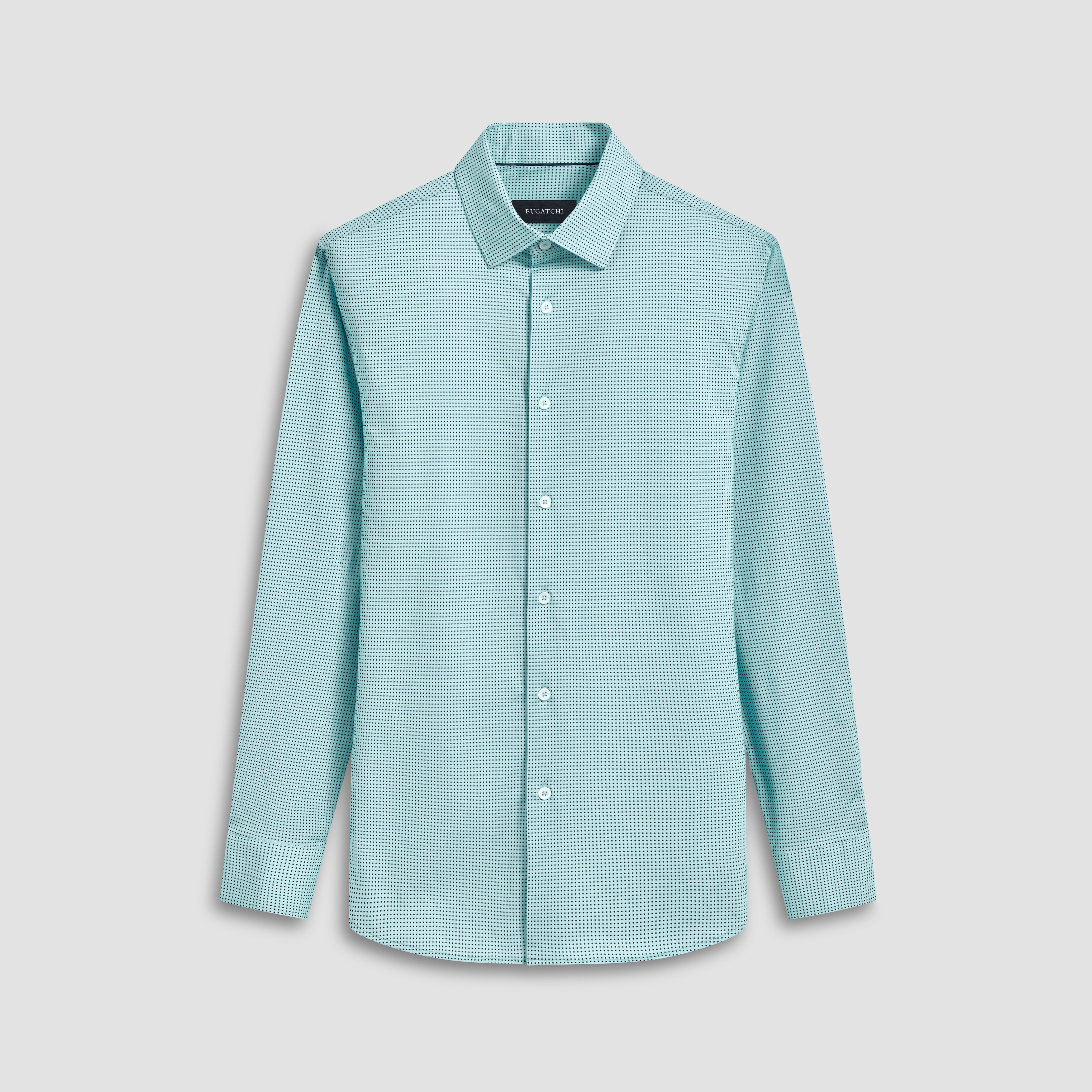 James Pin Dot OoohCotton Shirt – BUGATCHI