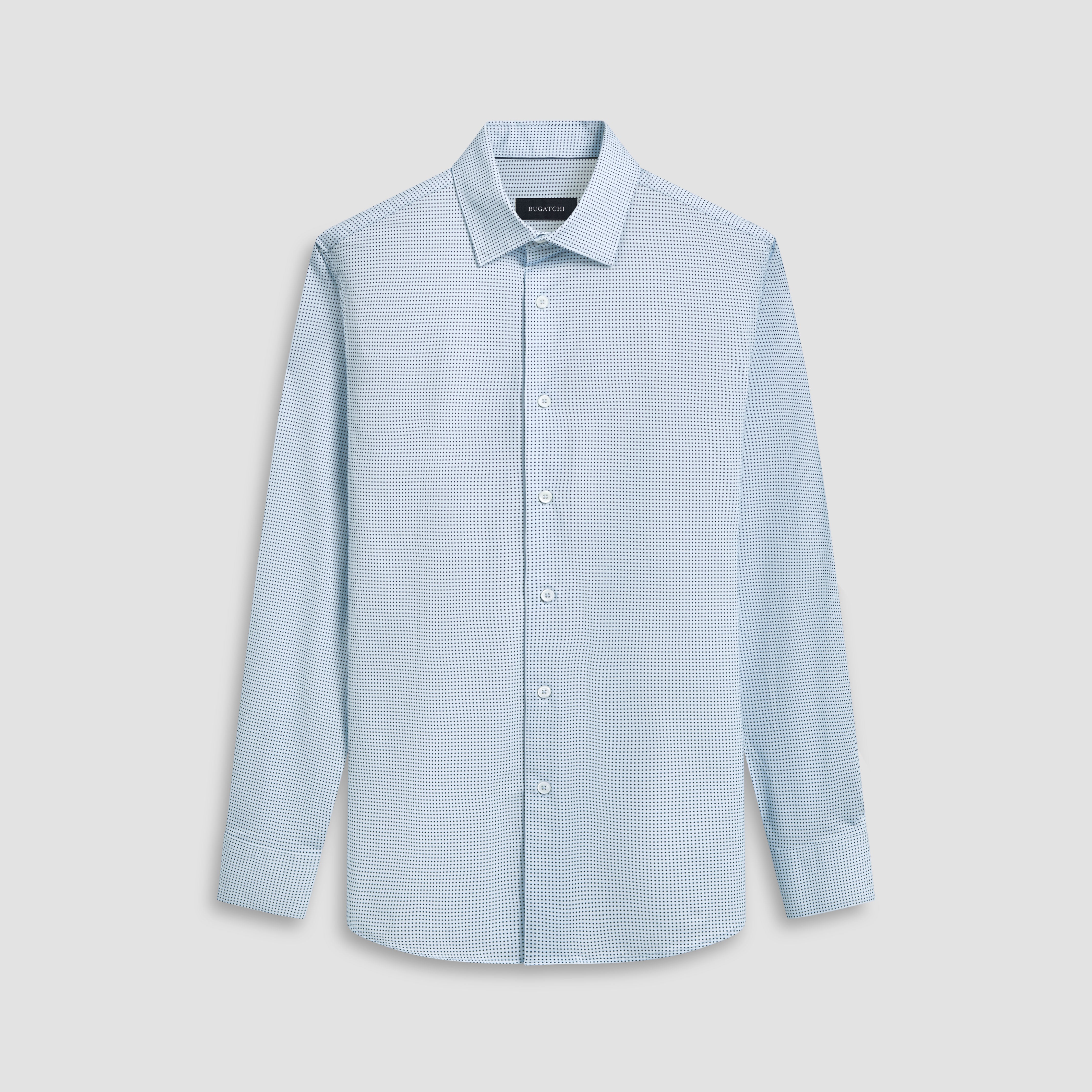 James Pin Dot OoohCotton Shirt – BUGATCHI