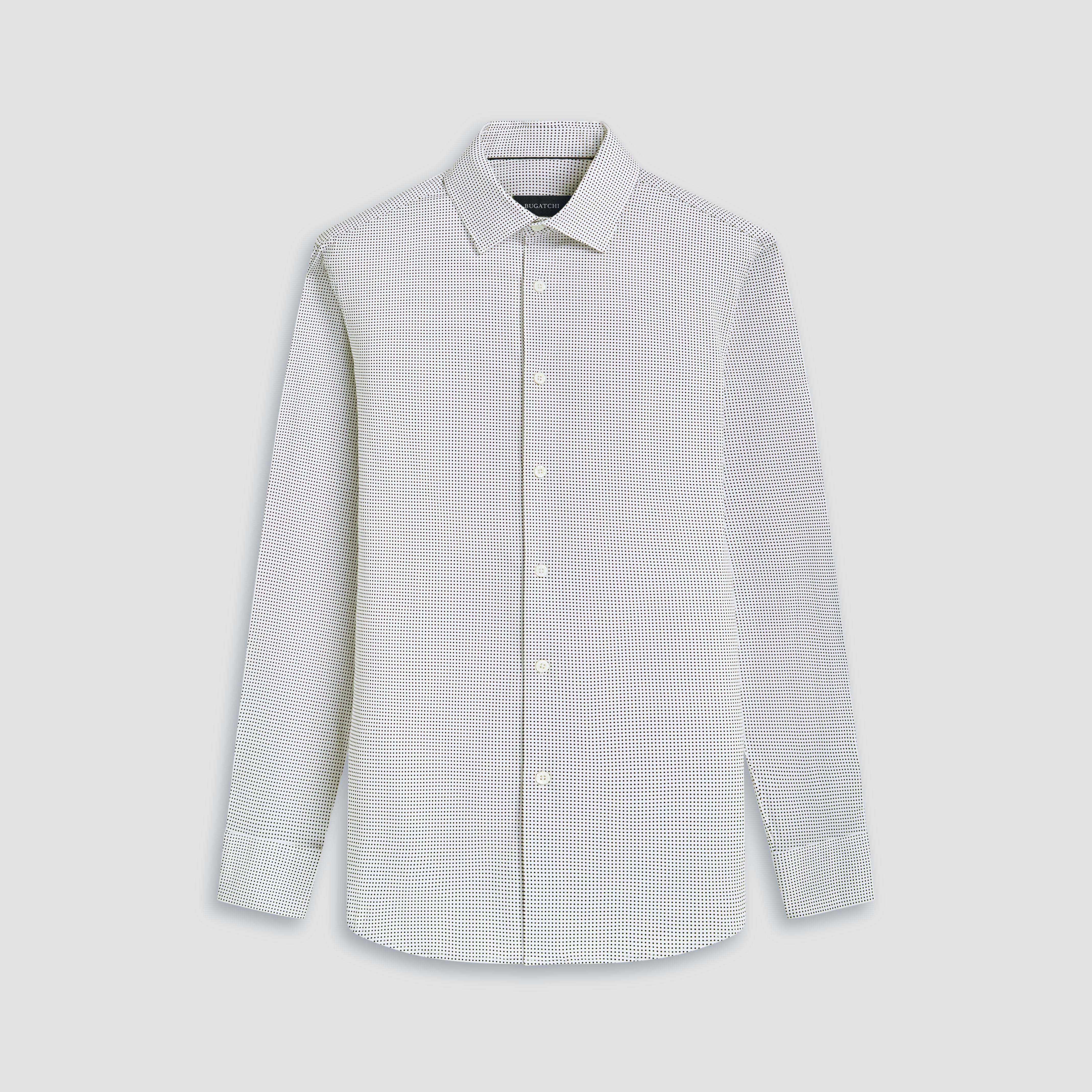 James Pin Dot OoohCotton Shirt – BUGATCHI
