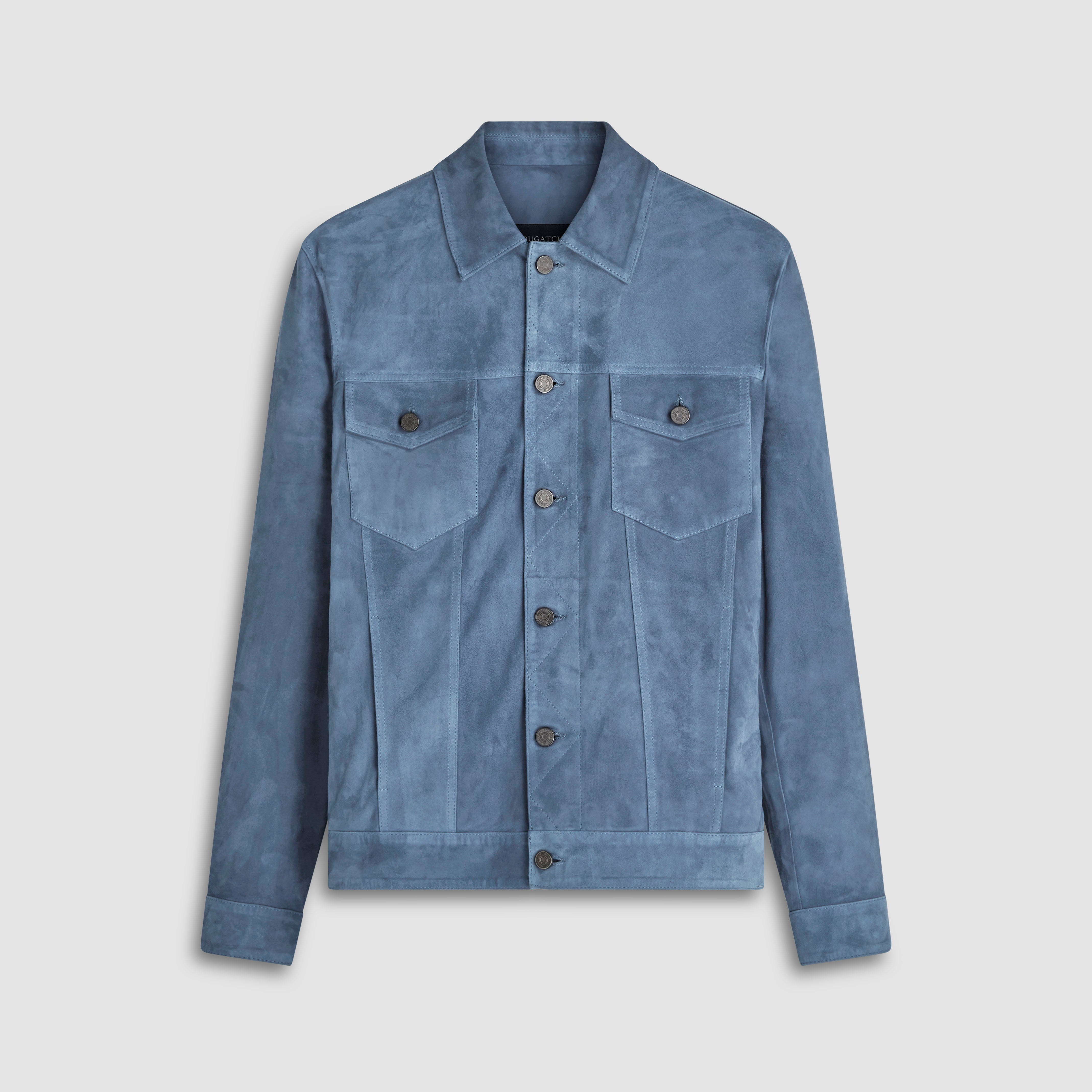 Denim Style Suede Jacket – BUGATCHI