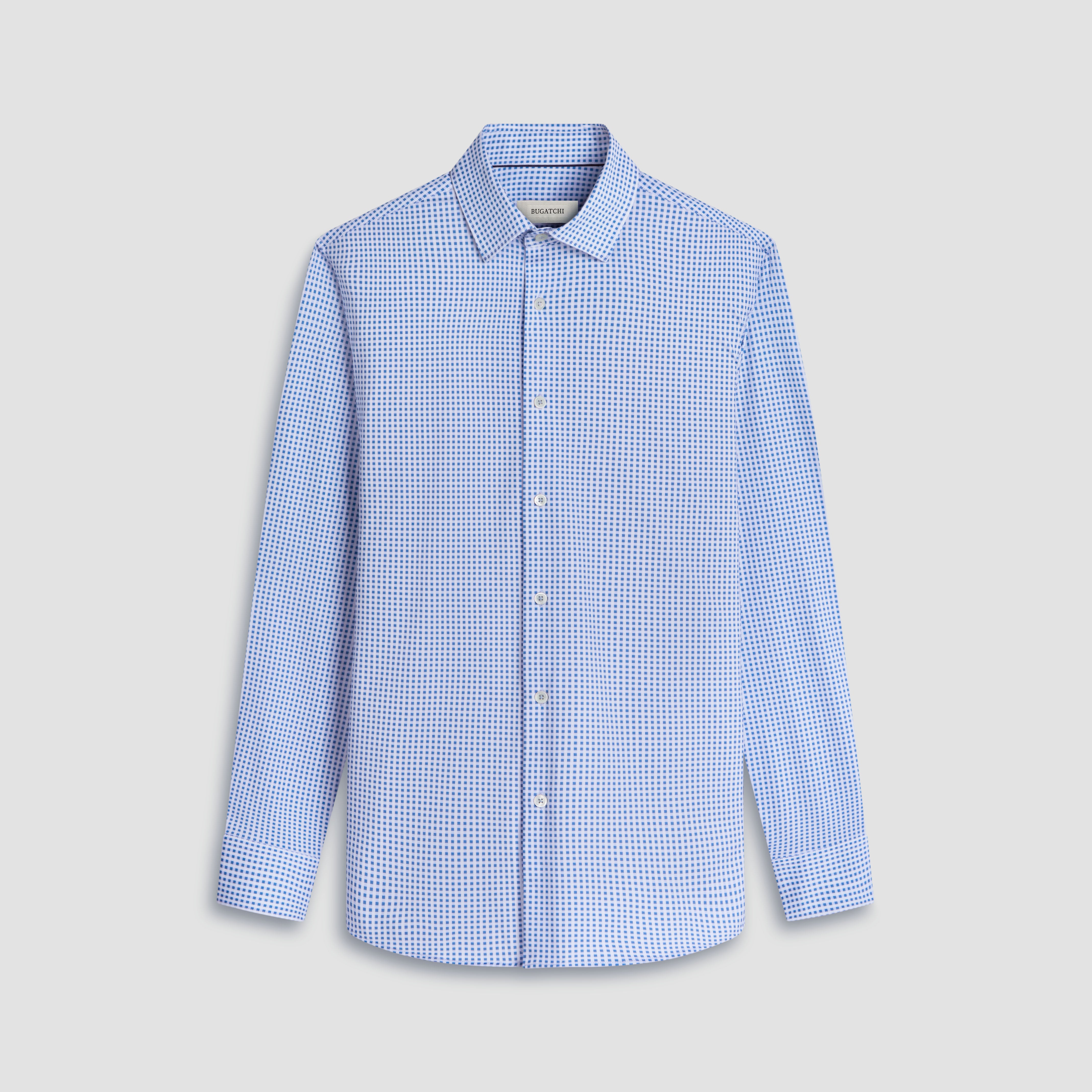James Pin Check OoohCotton Shirt – BUGATCHI