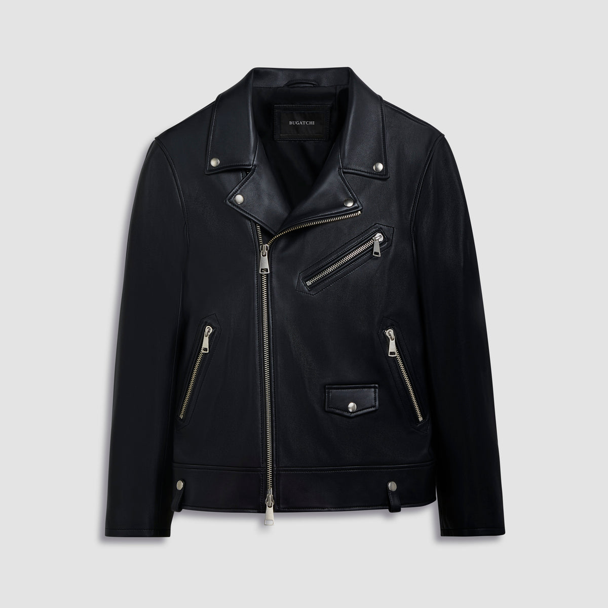 Leather Biker Jacket – BUGATCHI